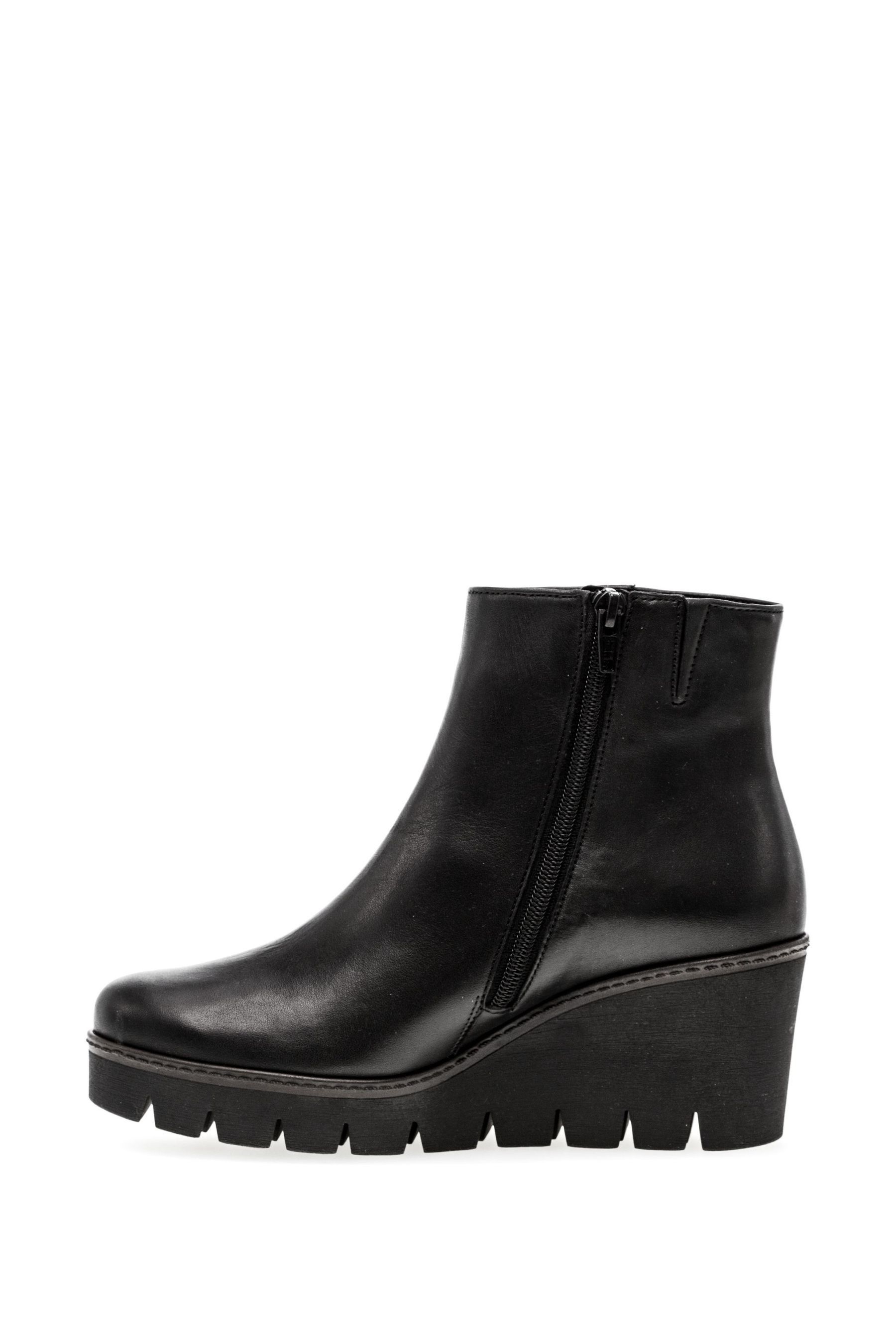 Buy Gabor Utopia Black Leather Platform Ankle Boots from the Next UK ...