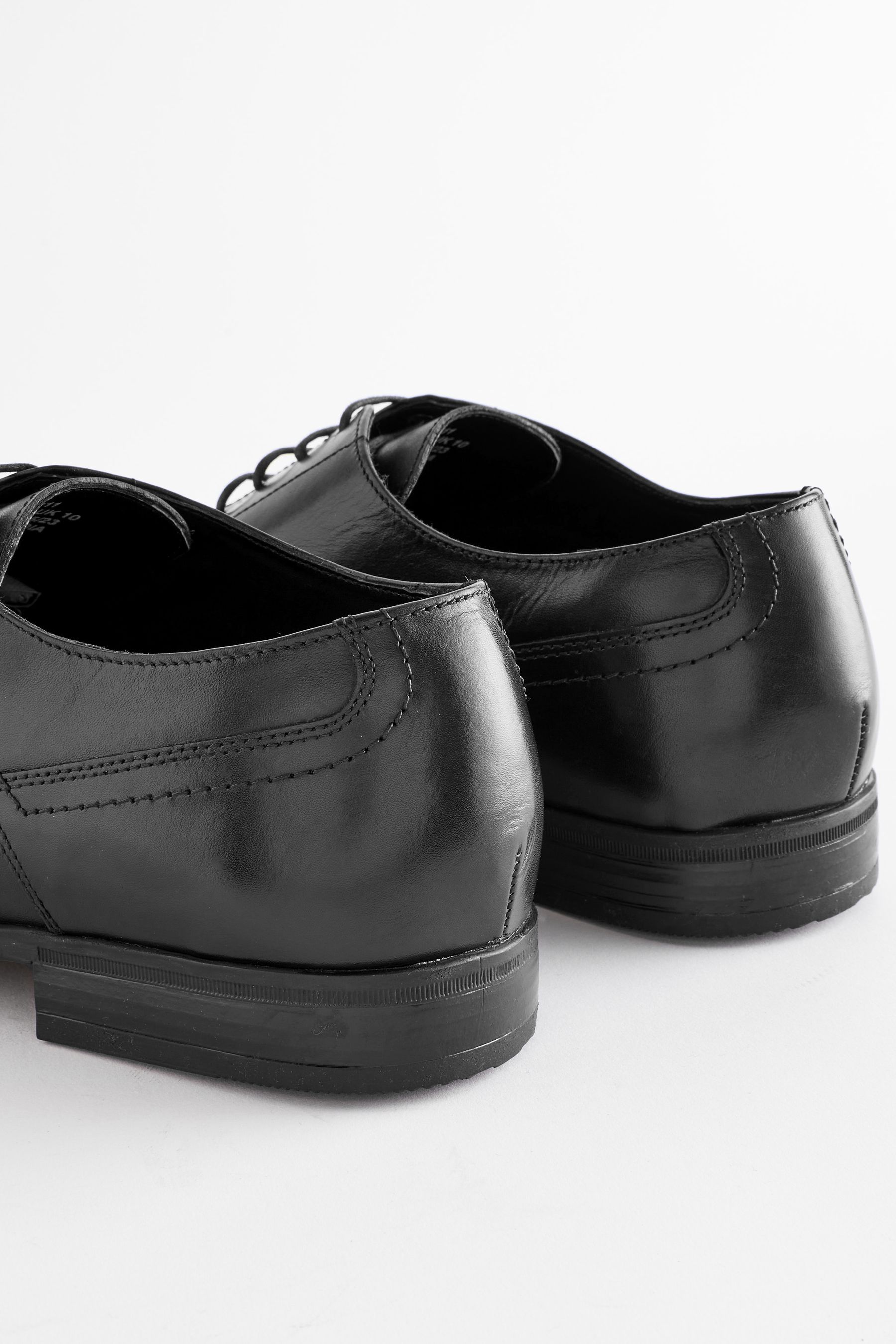 Buy Black Leather Derby Toe Cap Shoes from the Next UK online shop