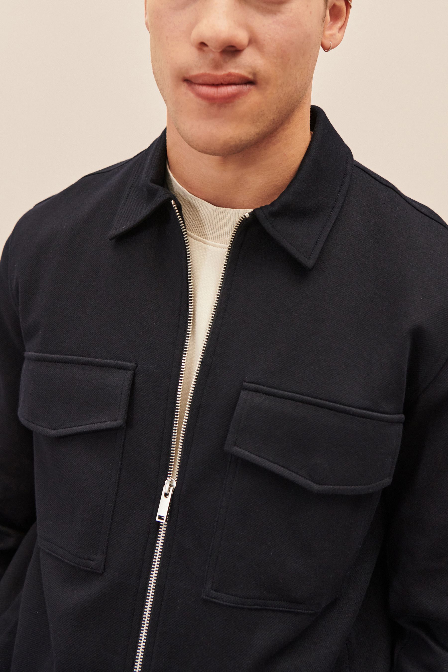 Buy Navy Blue EDIT Shacket from the Next UK online shop