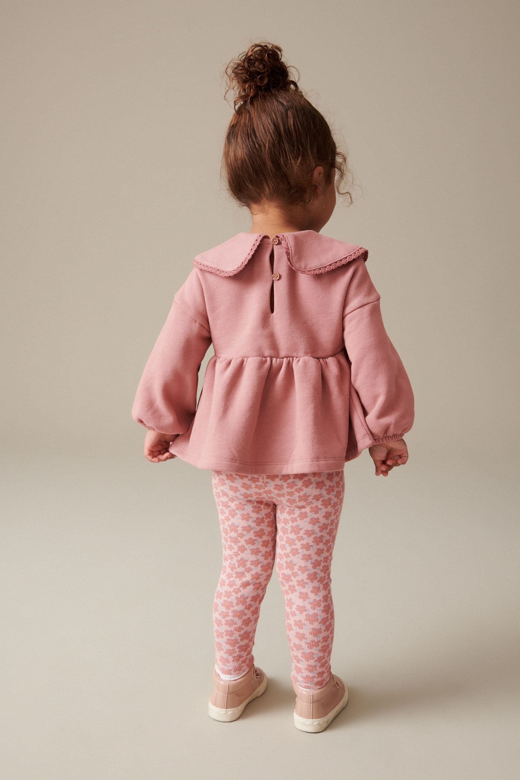 Buy Peplum Sweatshirt And Leggings Set 3mths 7yrs From Next Ireland