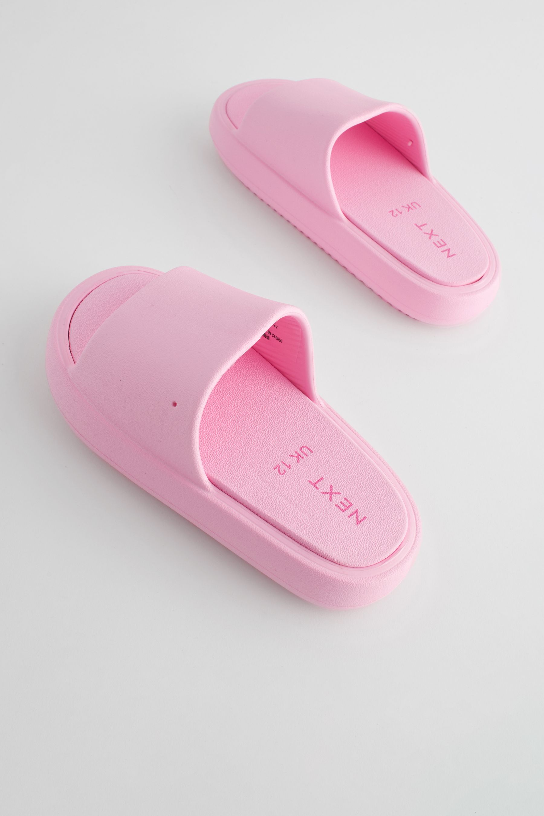 Buy Light Pink Chunky Sliders from the Next UK online shop