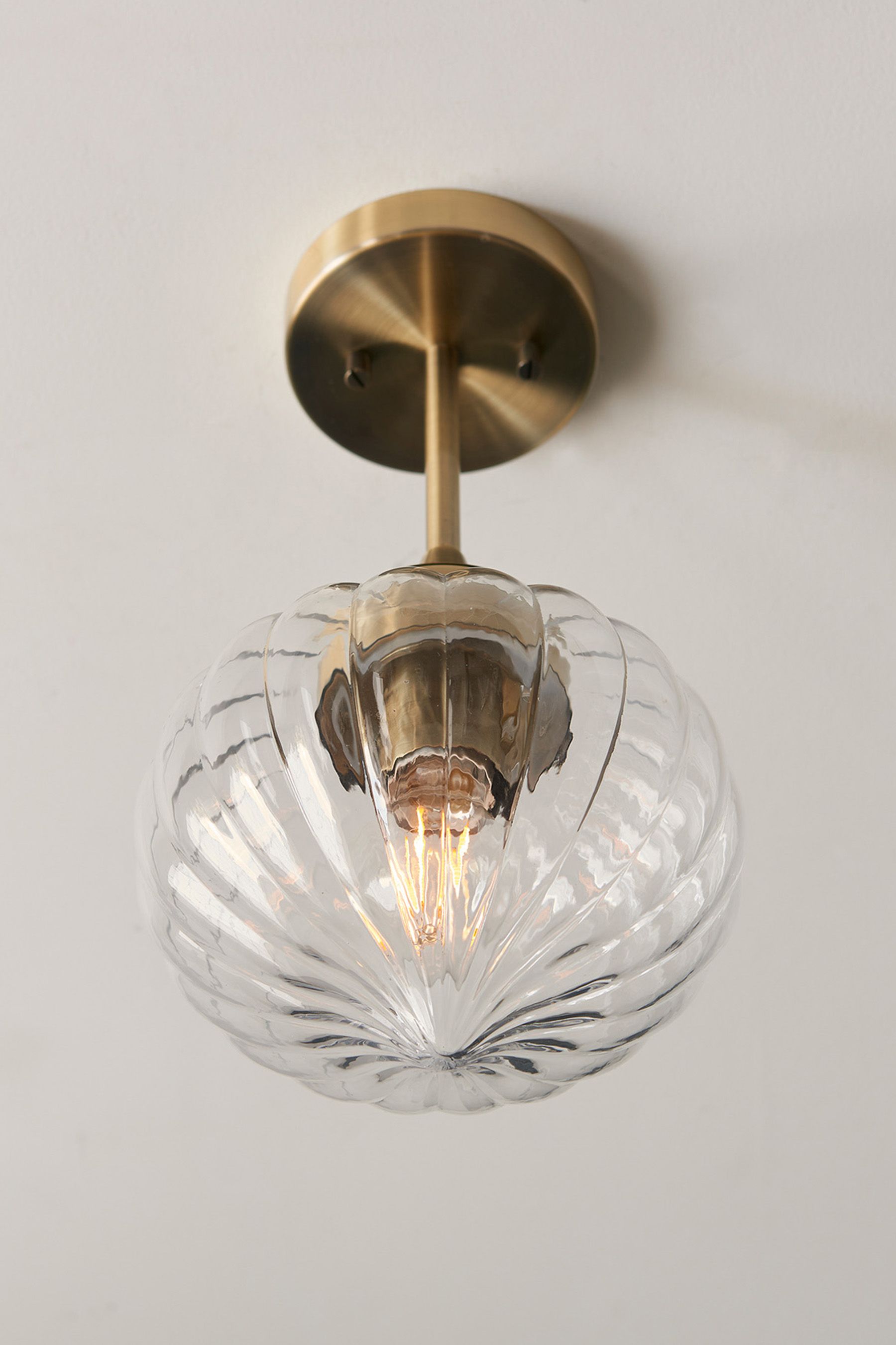 Buy Gallery Home Brass Calgary 1 Bulb Ceiling Light from the Next UK ...