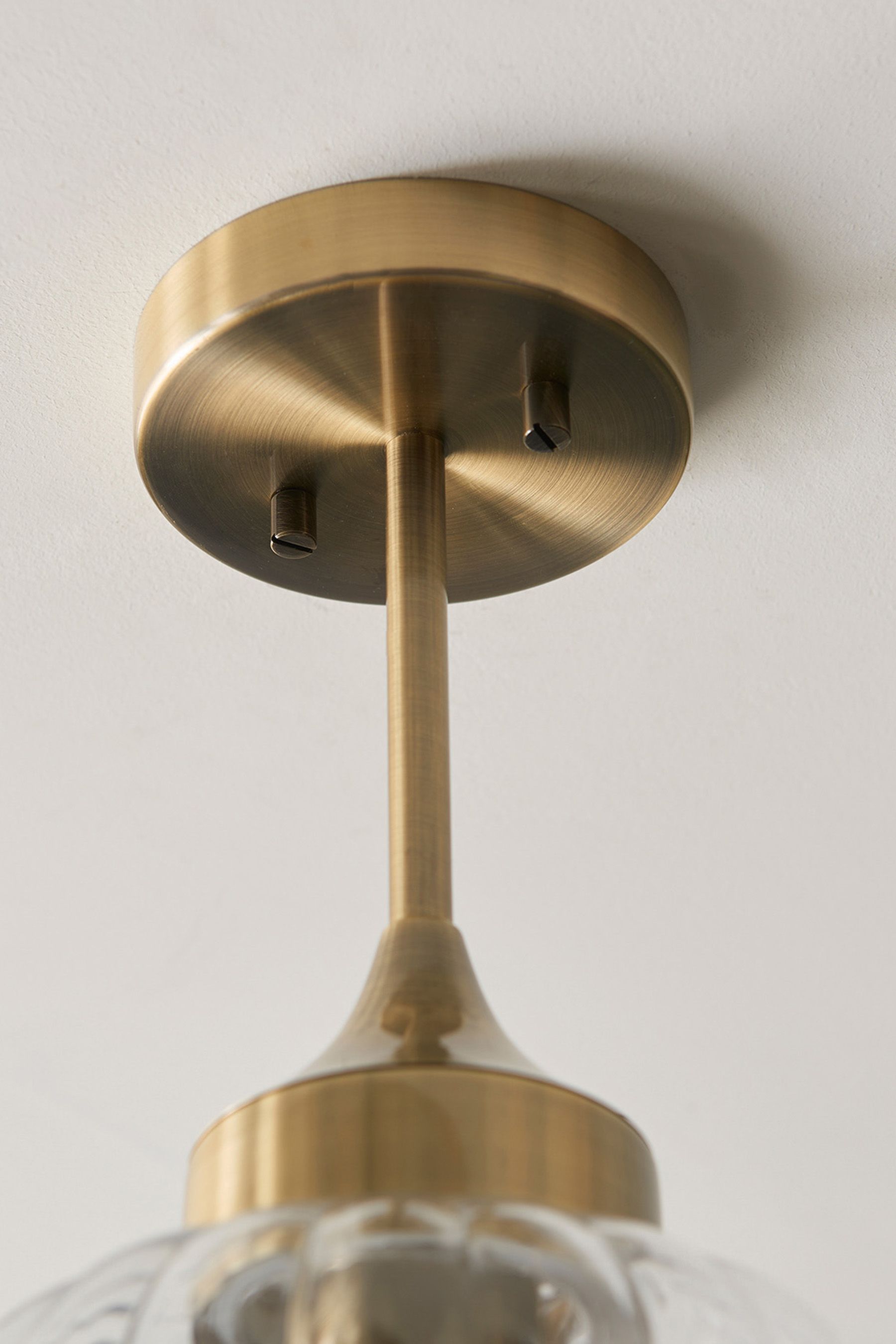 Buy Gallery Home Brass Calgary 1 Bulb Ceiling Light from the Next UK ...