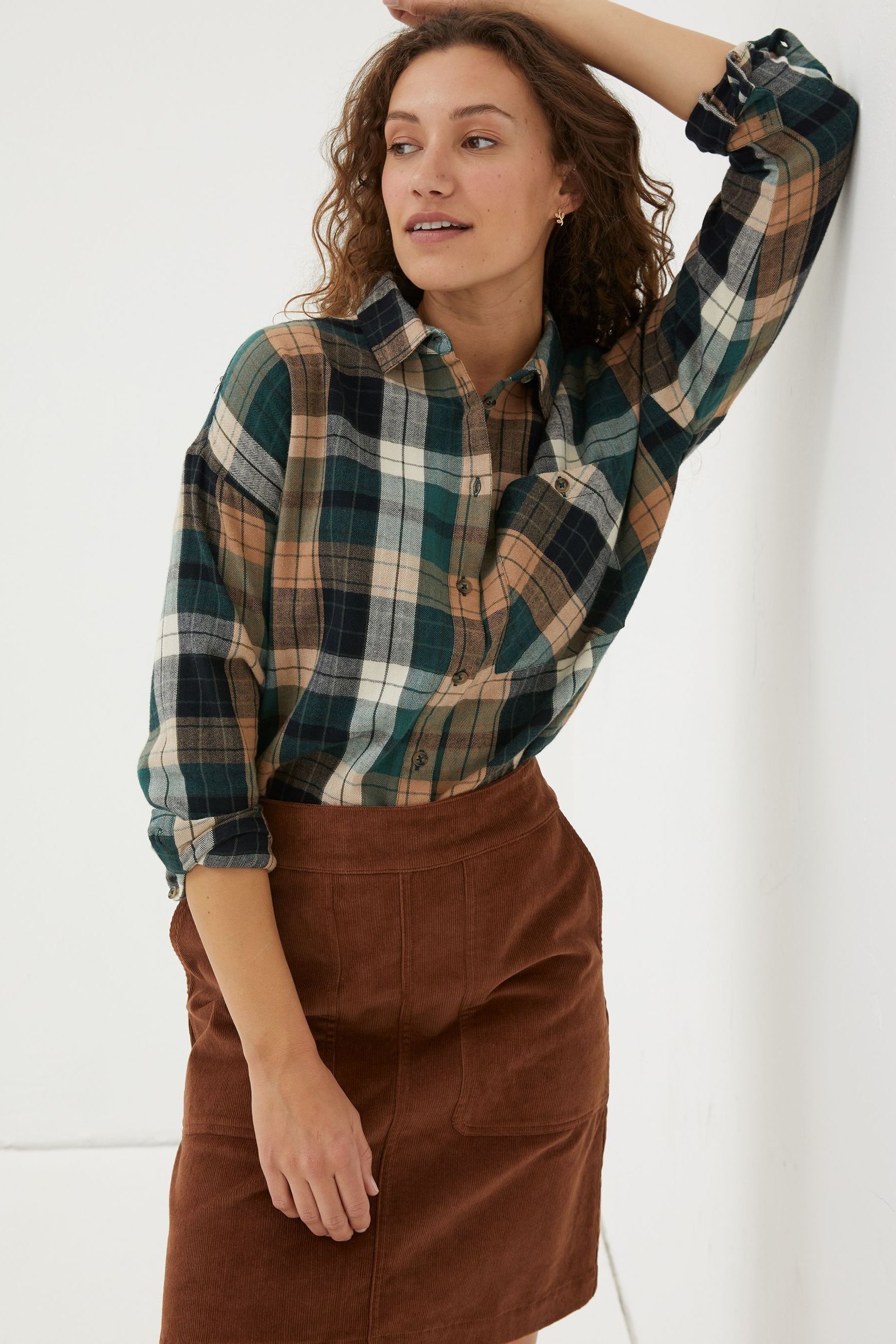 Buy FatFace Green Frome Relaxed Check Shirt from Next Ireland