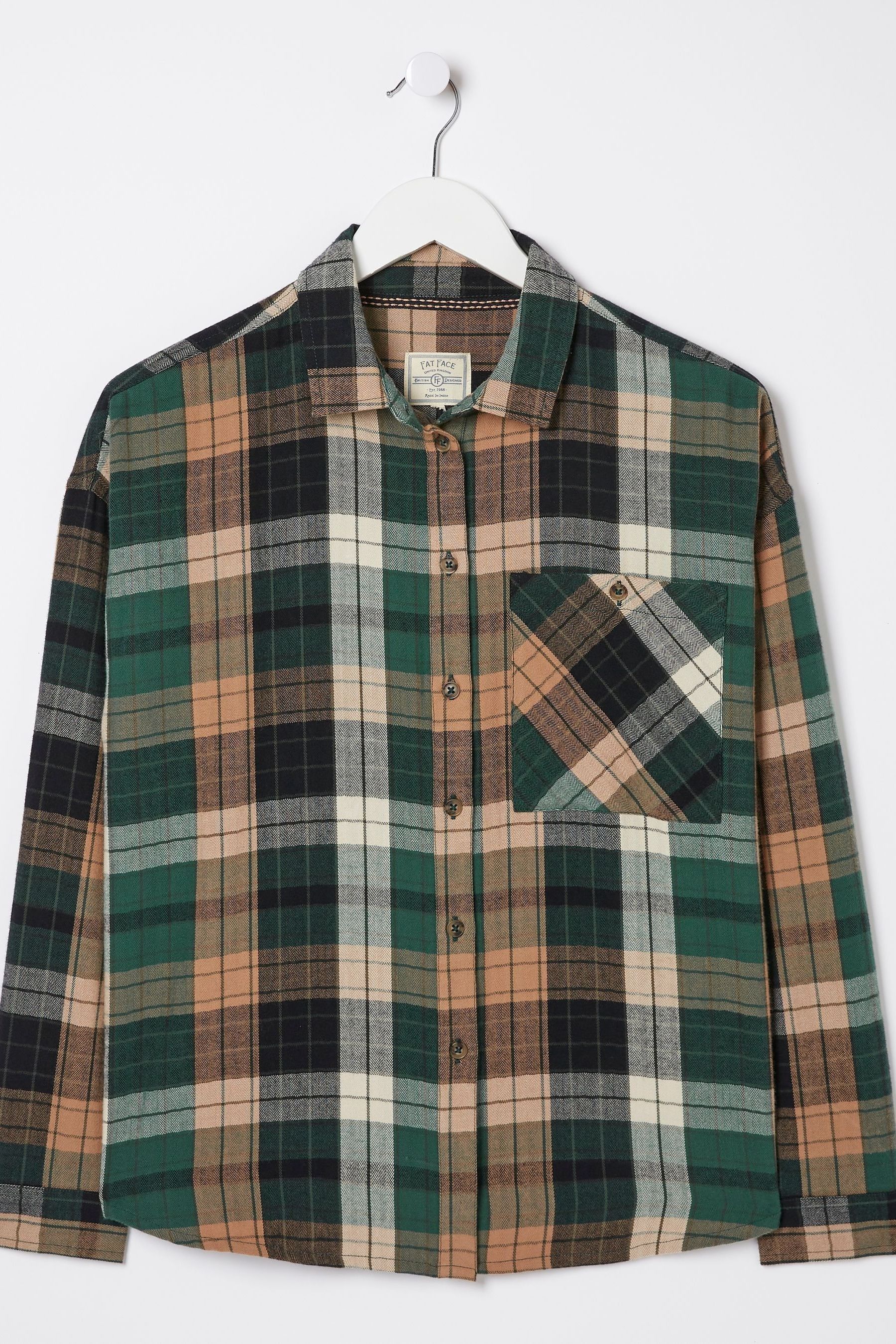 Buy FatFace Green Frome Relaxed Check Shirt from Next Ireland
