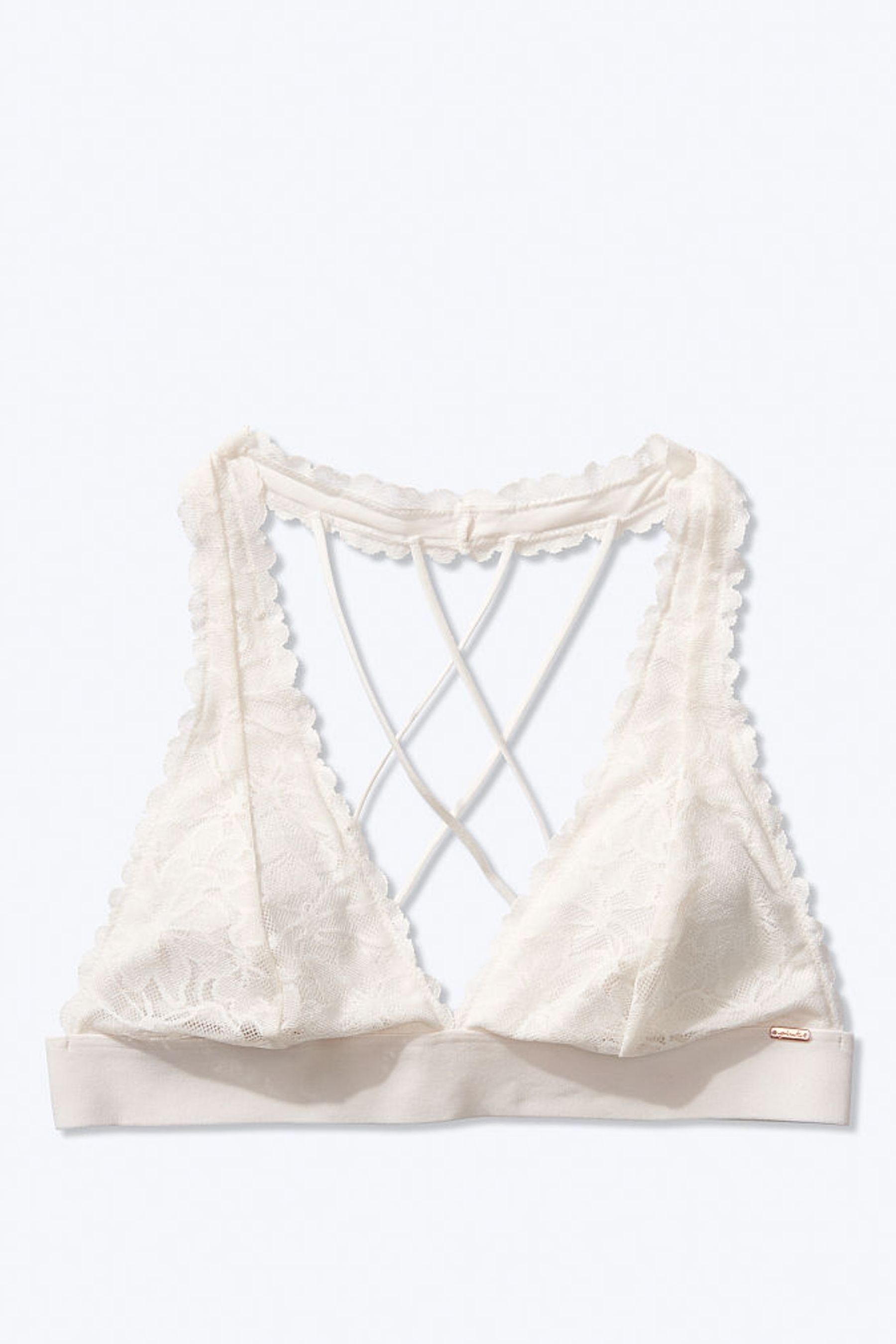Buy Victoria's Secret PINK Lace Strappy Back Halterneck Bralette from ...