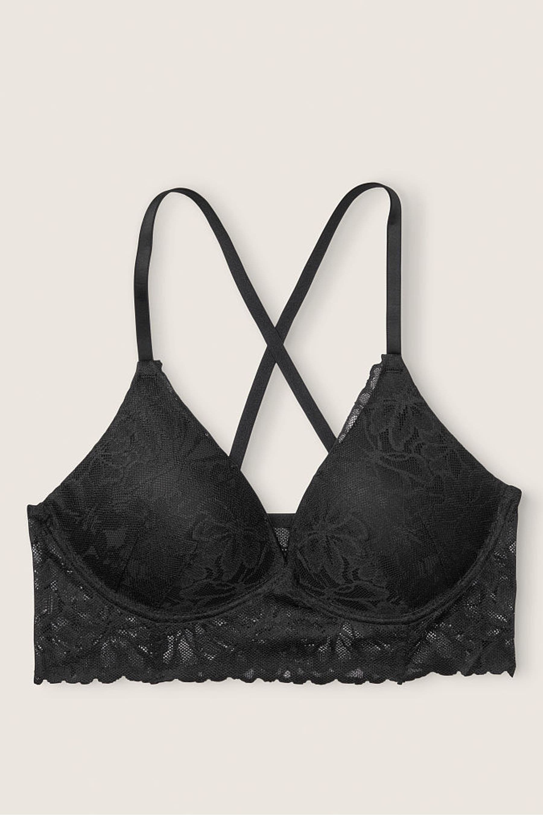 Buy Victorias Secret Pink Lace Wireless Push Up Bralette From The