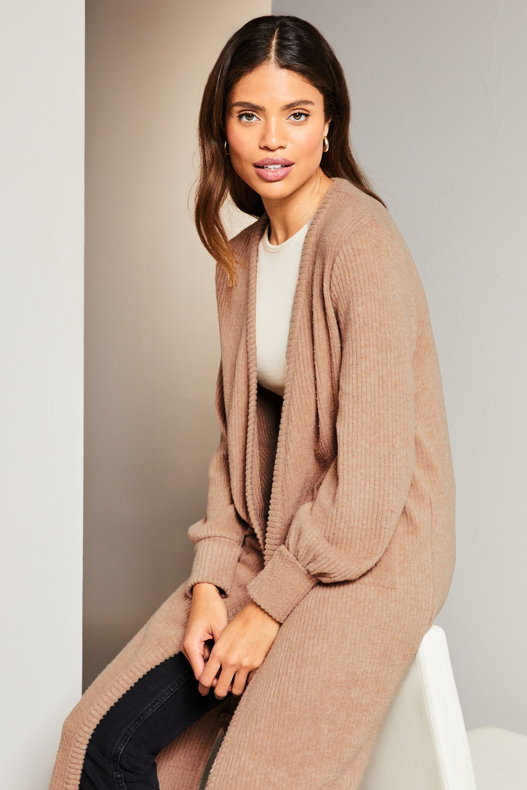 Buy Lipsy Camel Maxi Cosy Cardigan from the Next UK online shop