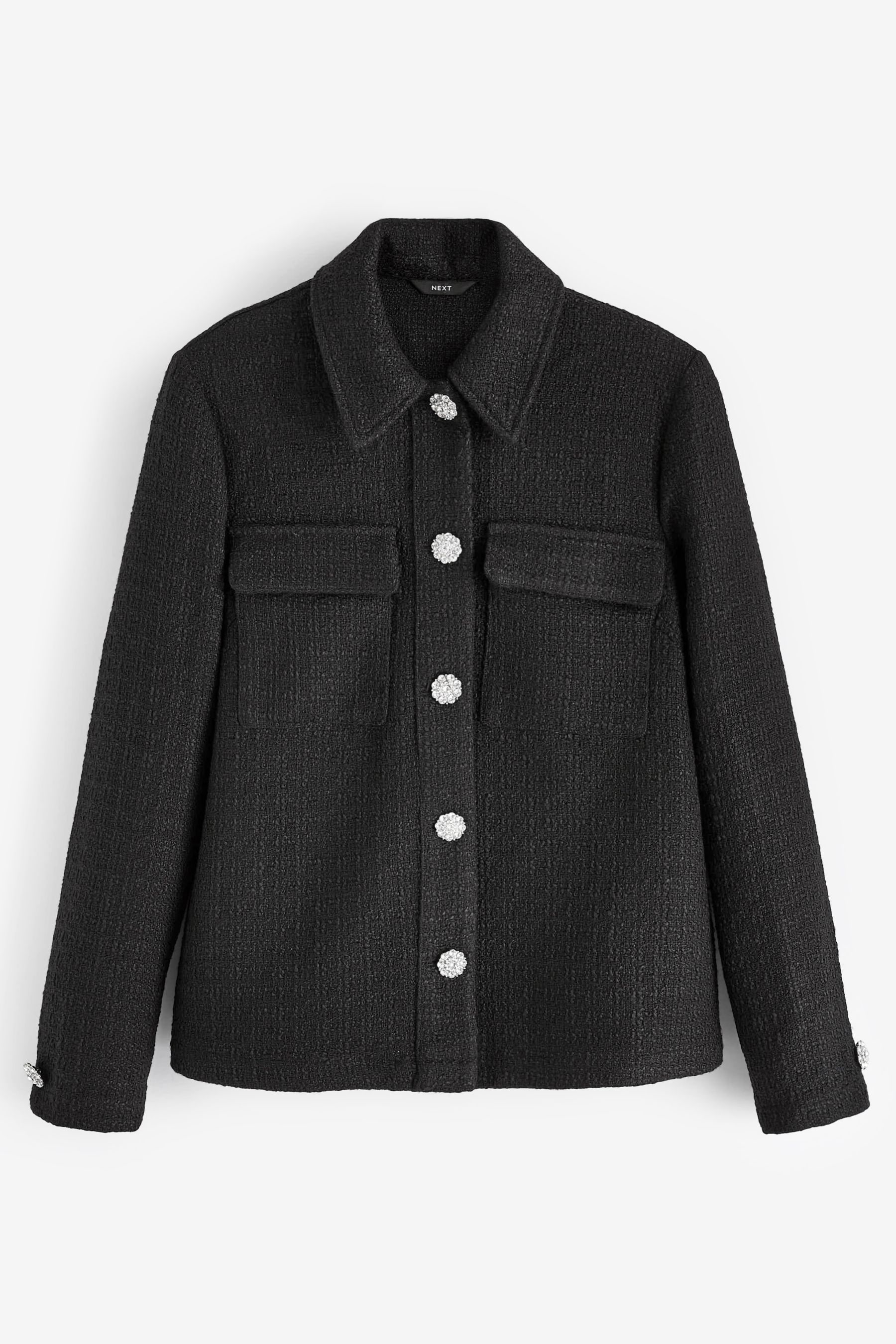 Buy Black Boucle Shacket from the Next UK online shop