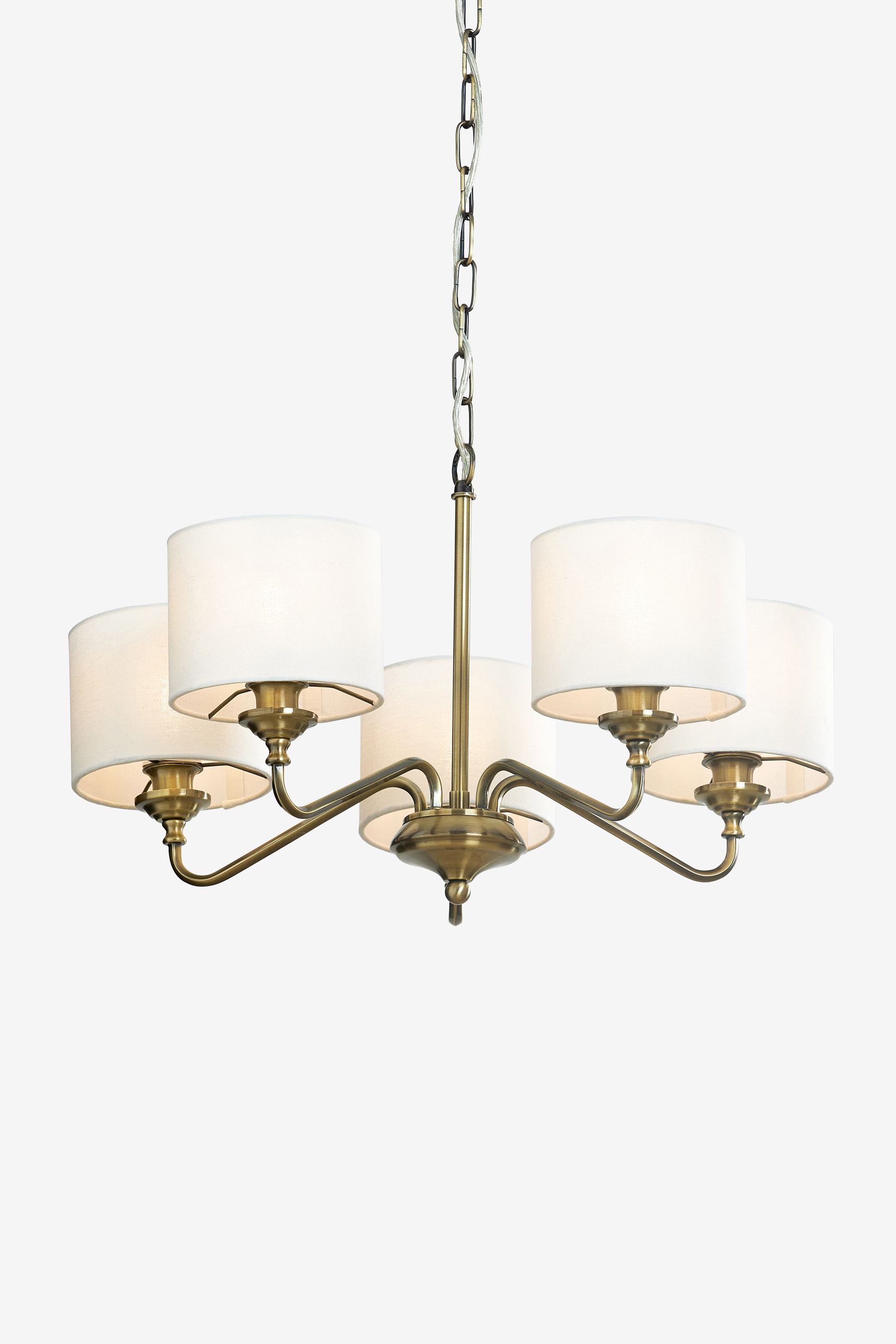 Buy Brass Burford 5 Light Dual Mount Height Adjustable Ceiling Light ...