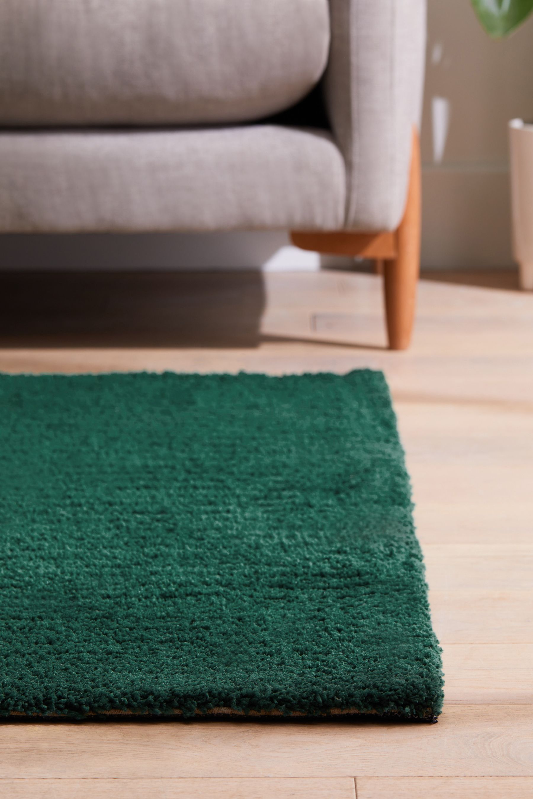 Buy Green Fleecy Rug from the Next UK online shop