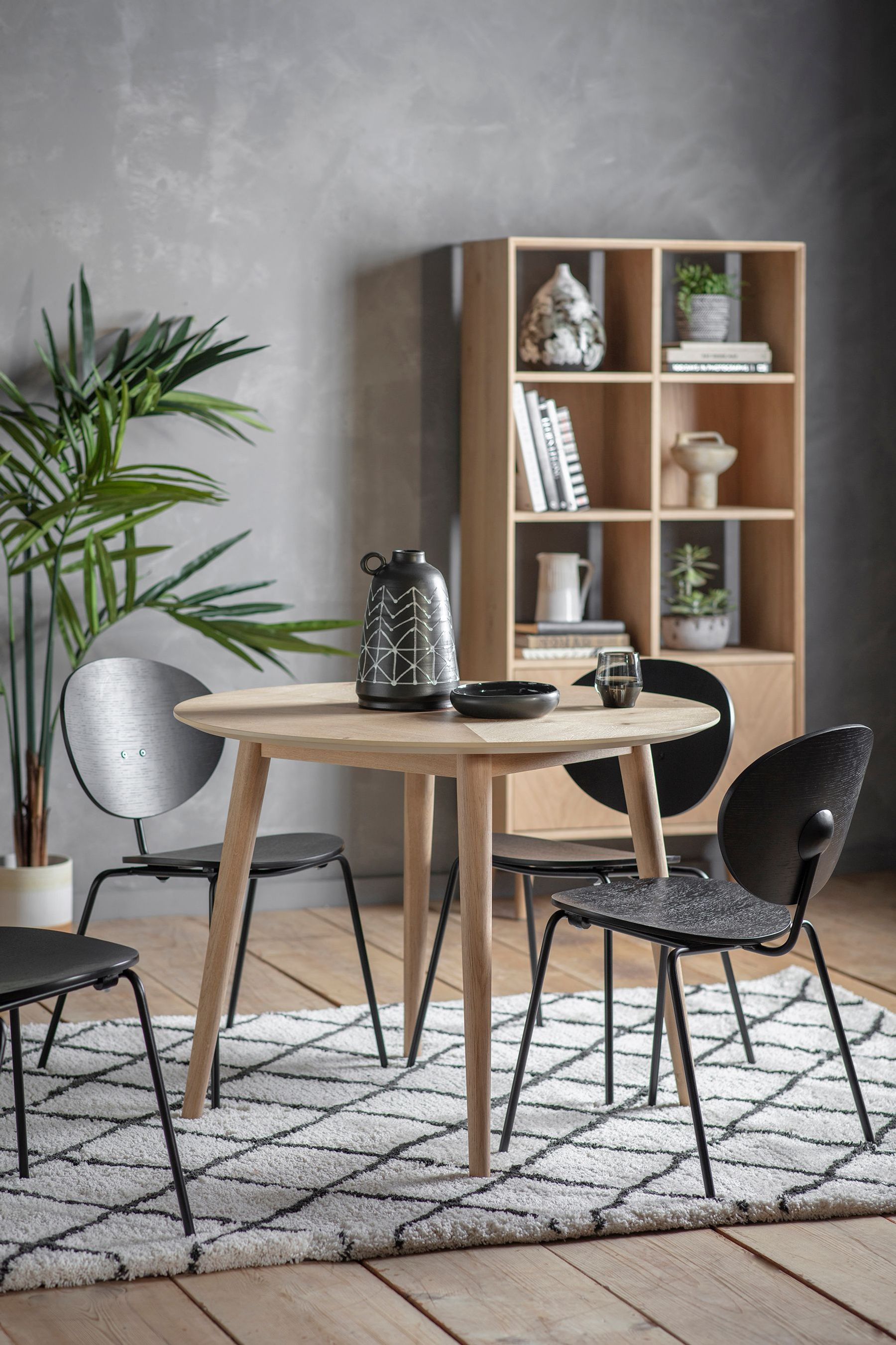 Buy Gallery Home Natural Ramsey Round 4 Seater Dining Table from the ...