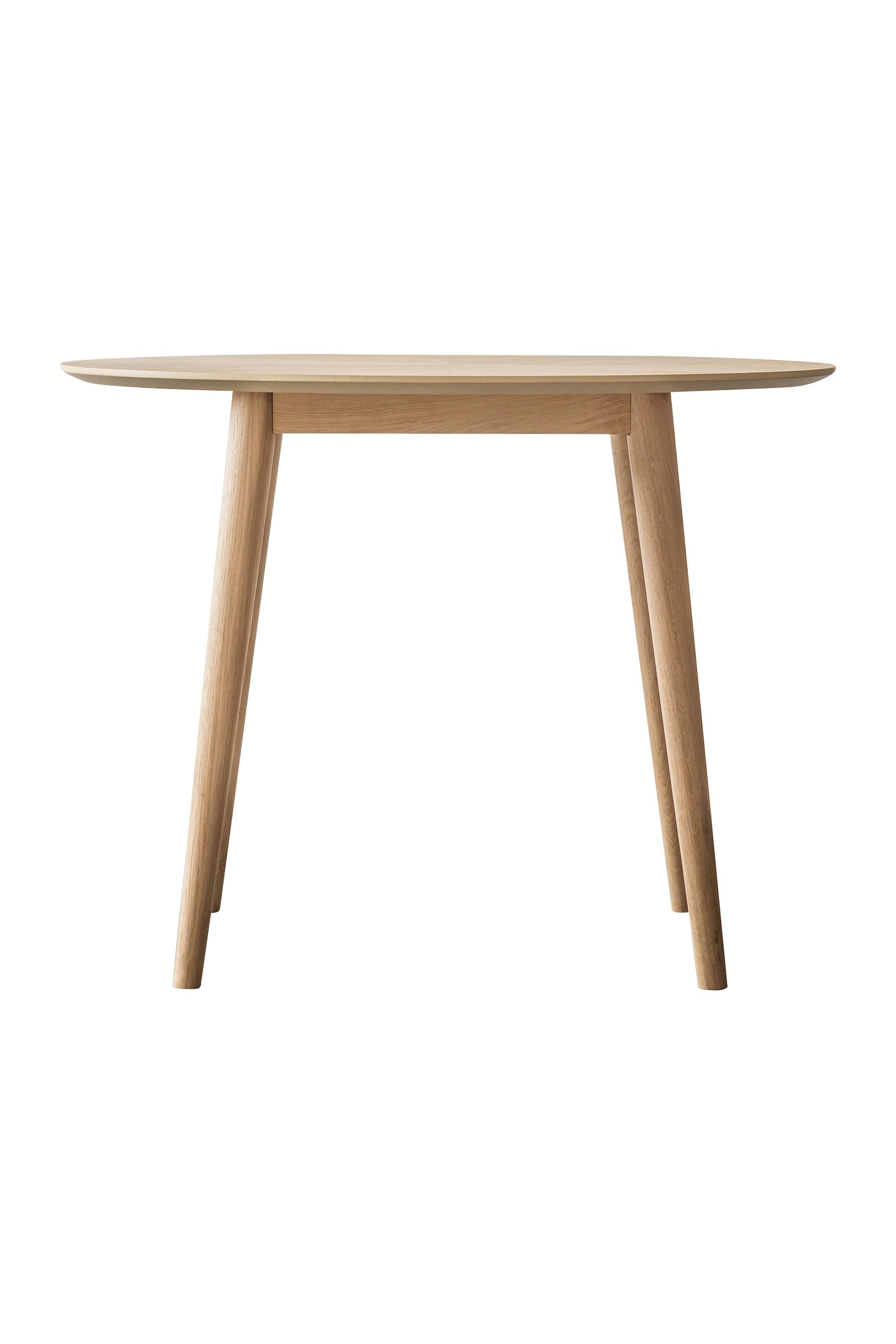 Buy Gallery Home Natural Ramsey Round 4 Seater Dining Table from the ...