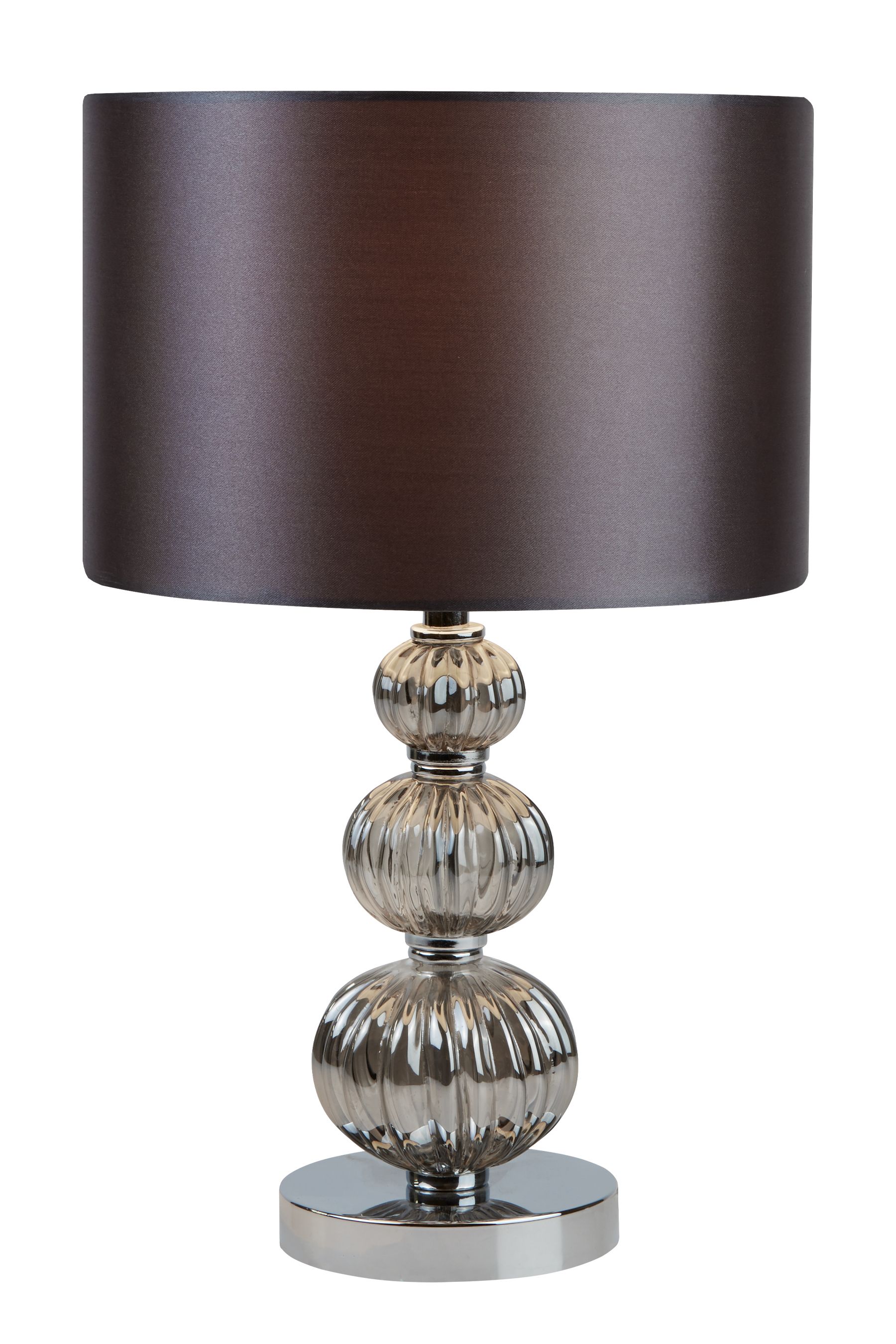 Buy Searchlight Harlow Chrome & Smoke Glass Table Lamp from the Next UK ...