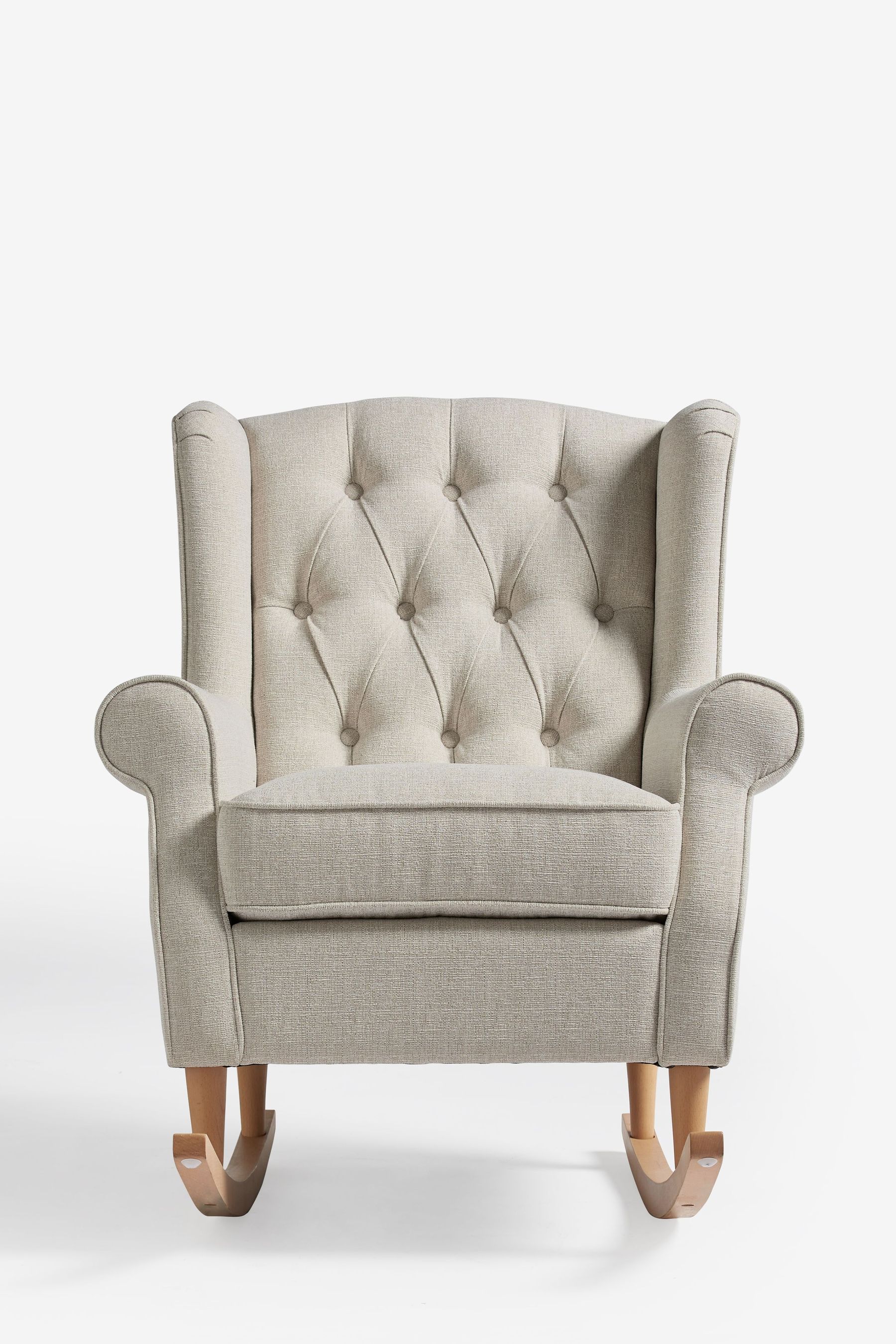 Buy Tweedy Plain Light Natural Sherlock Rocking Chair from the Next UK ...