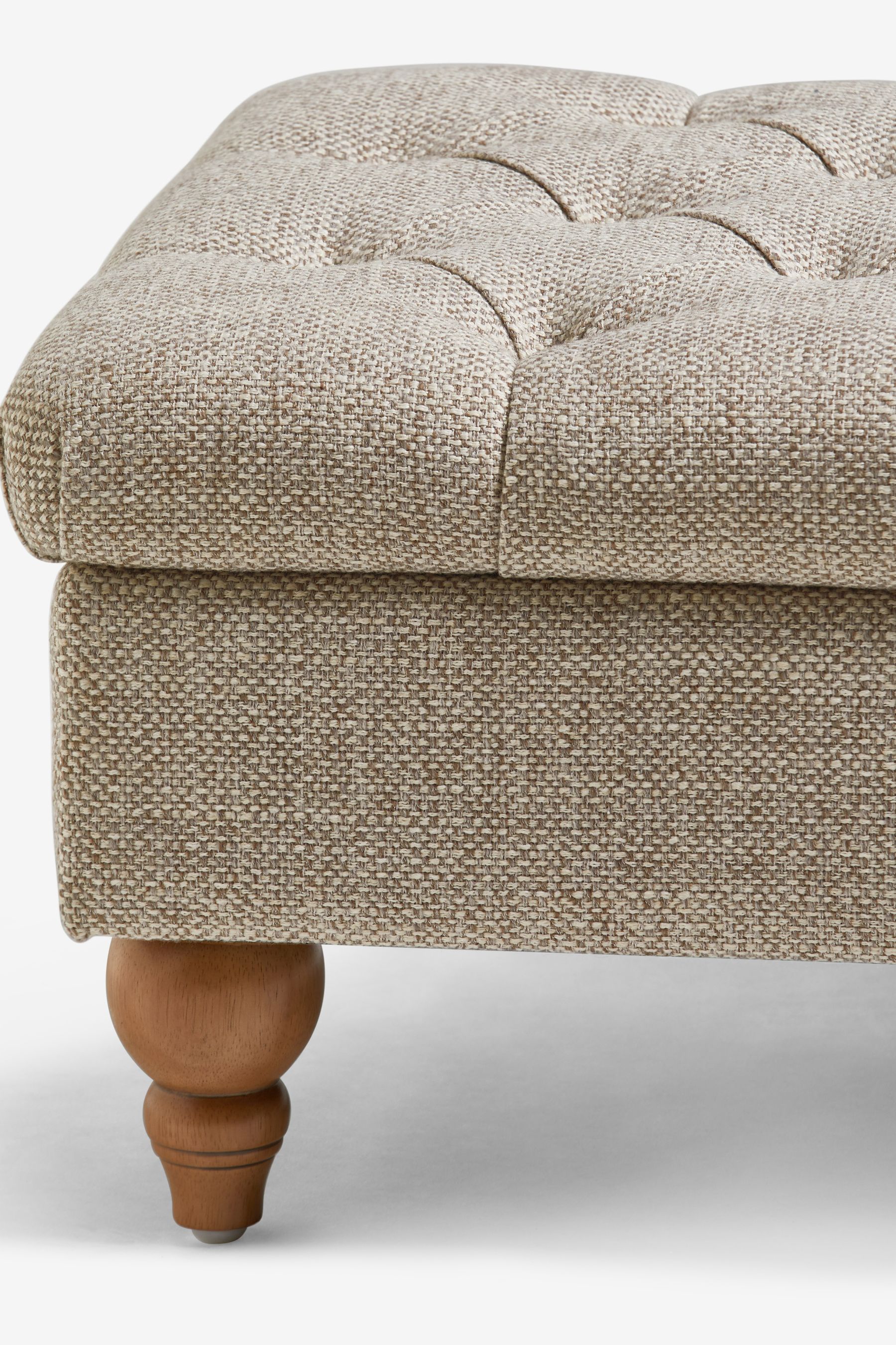 Buy Buttoned Chunky Weave Mid Natural Albury Medium with Storage ...