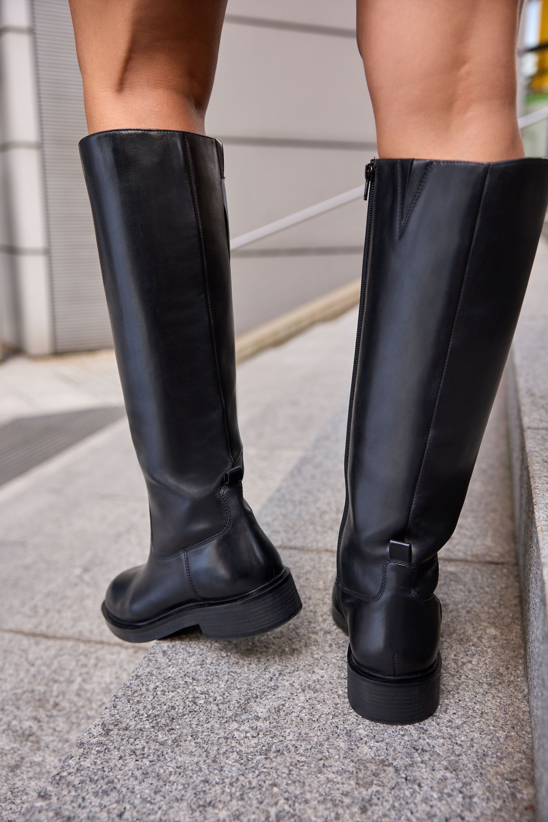 Buy Black Regular/Wide Fit Forever Comfort® Rider Knee High Boots from ...