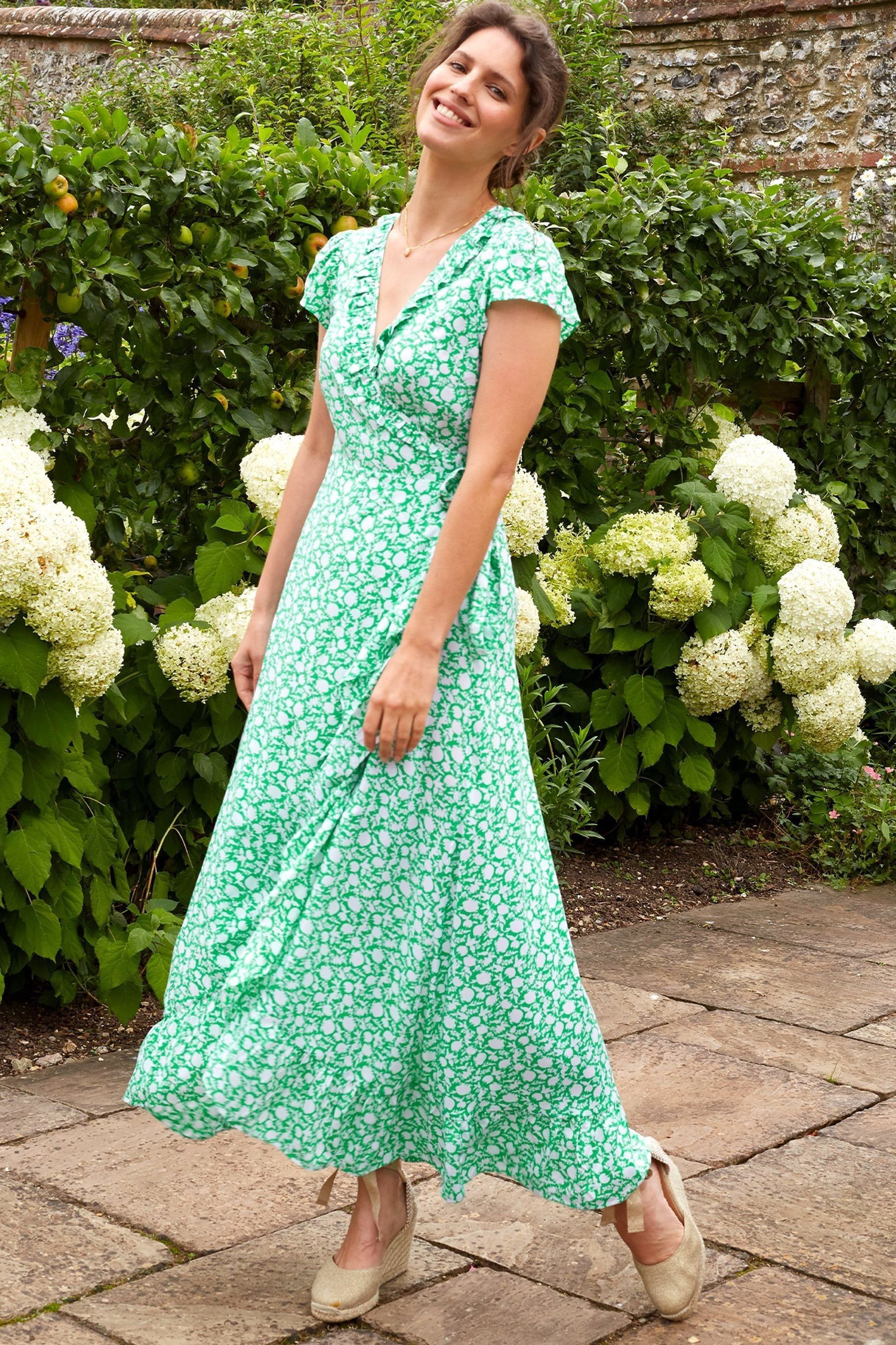 Buy Aspiga Green Demi EcoVero Wrap Dress from the Next UK online shop