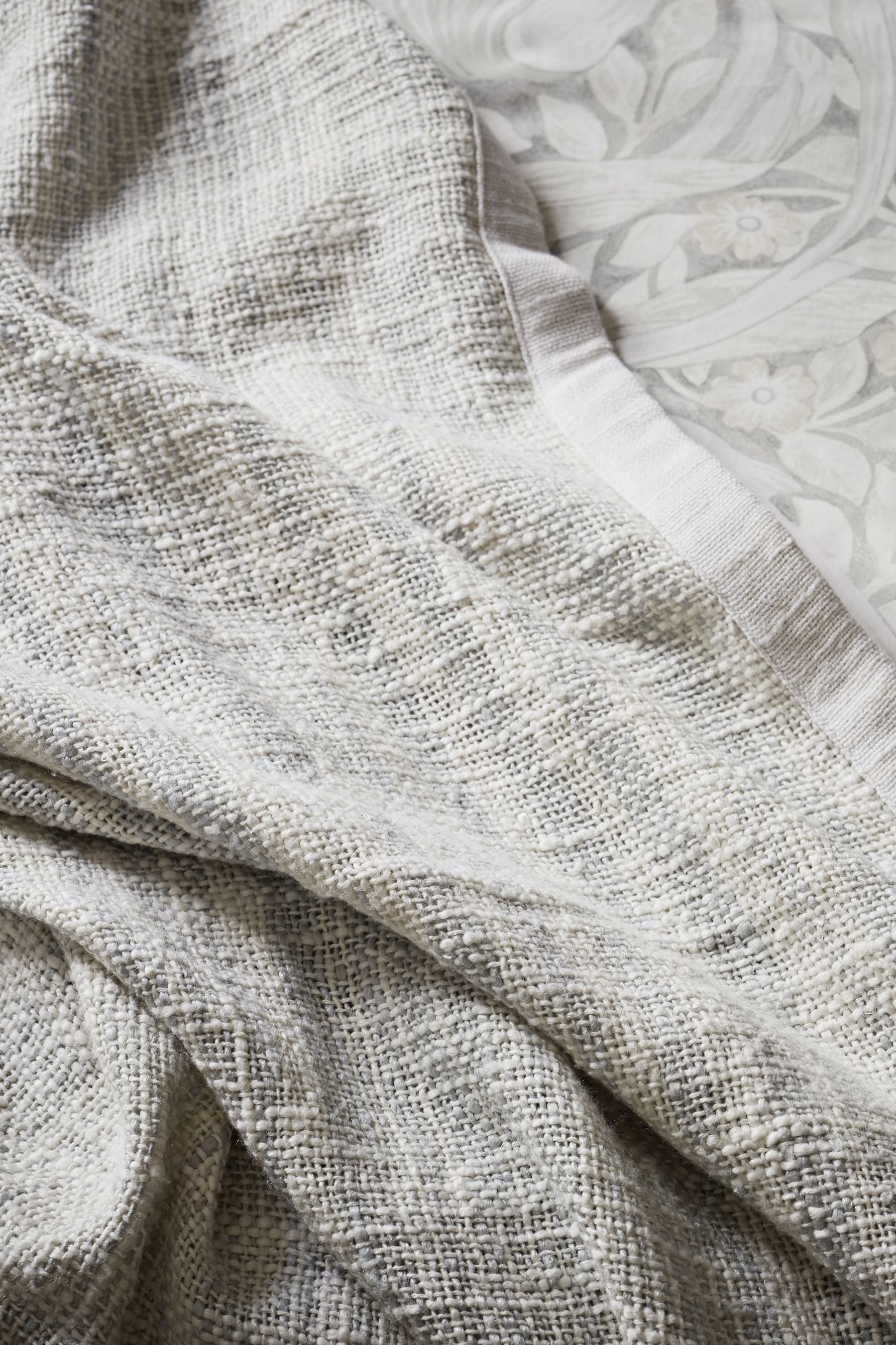 Buy Morris & Co. Light Grey Pure Kindred Throw from the Next UK online shop