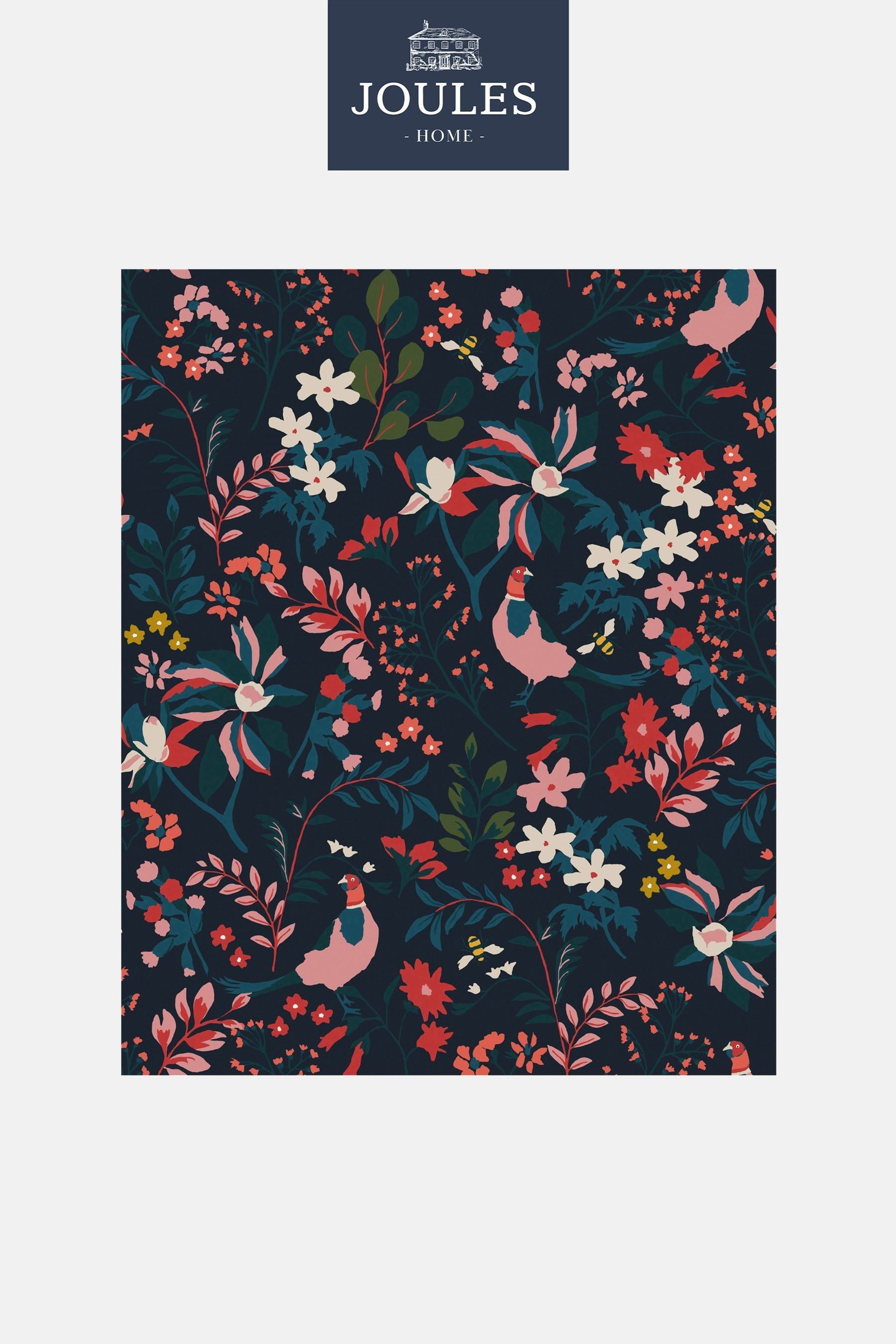Buy Joules French Navy Fields Edge Floral Wallpaper Sample Wallpaper ...