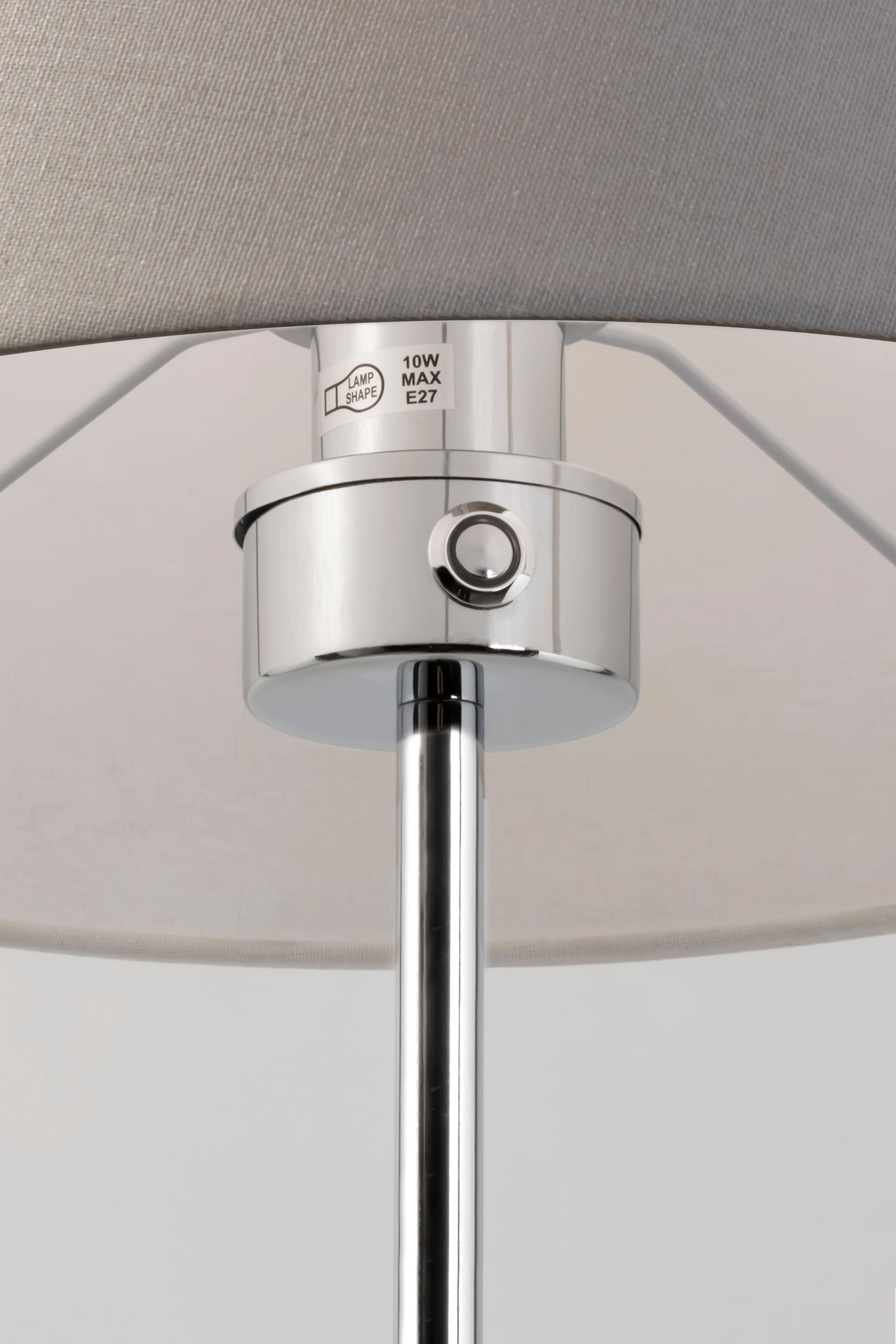 Buy BHS Chrome Mira Stem Touch Floor Lamp from the Next UK online shop