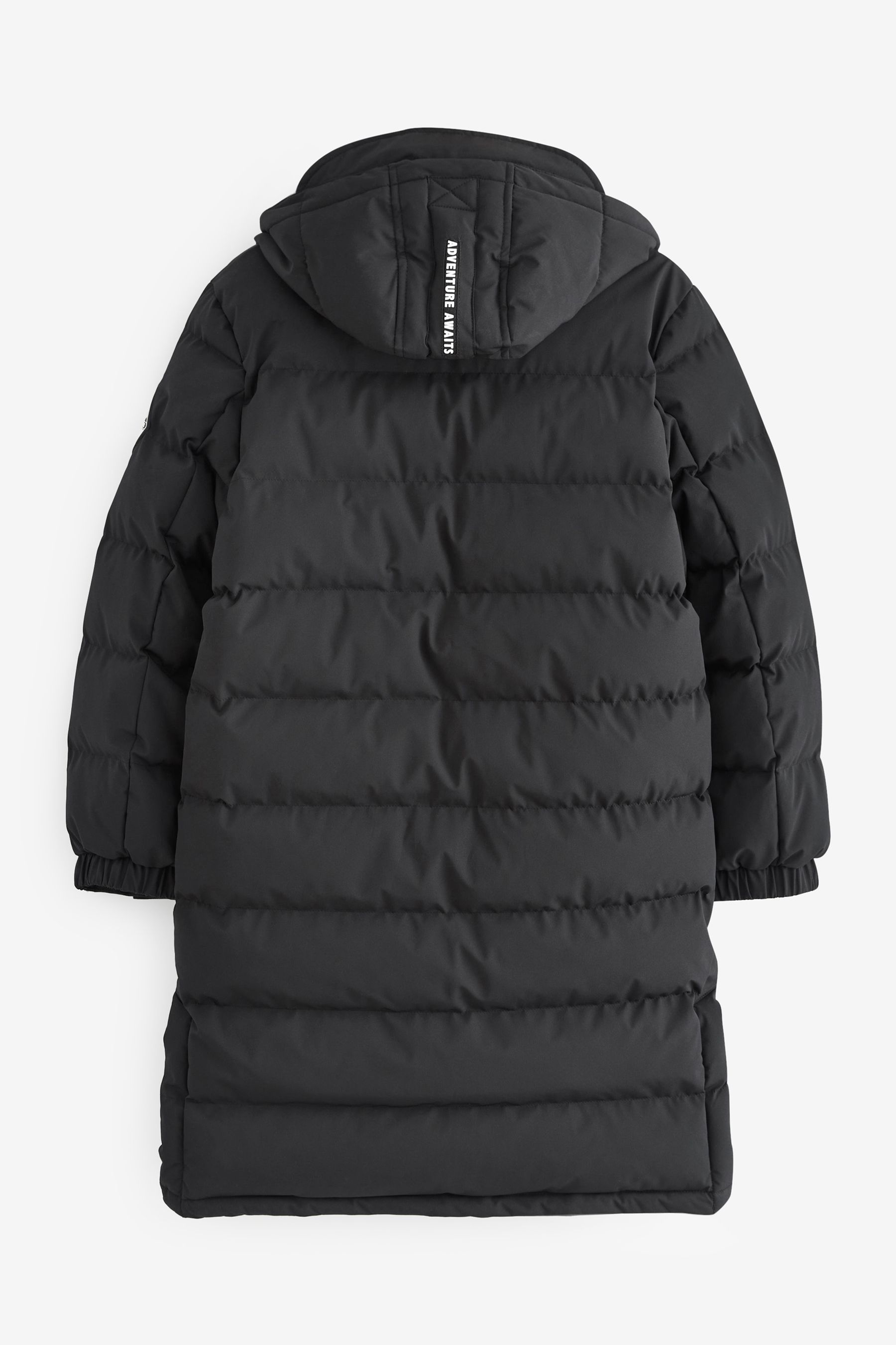 Buy Clarks Black Long Line Black Shower Resistant Puffa Coat from the ...