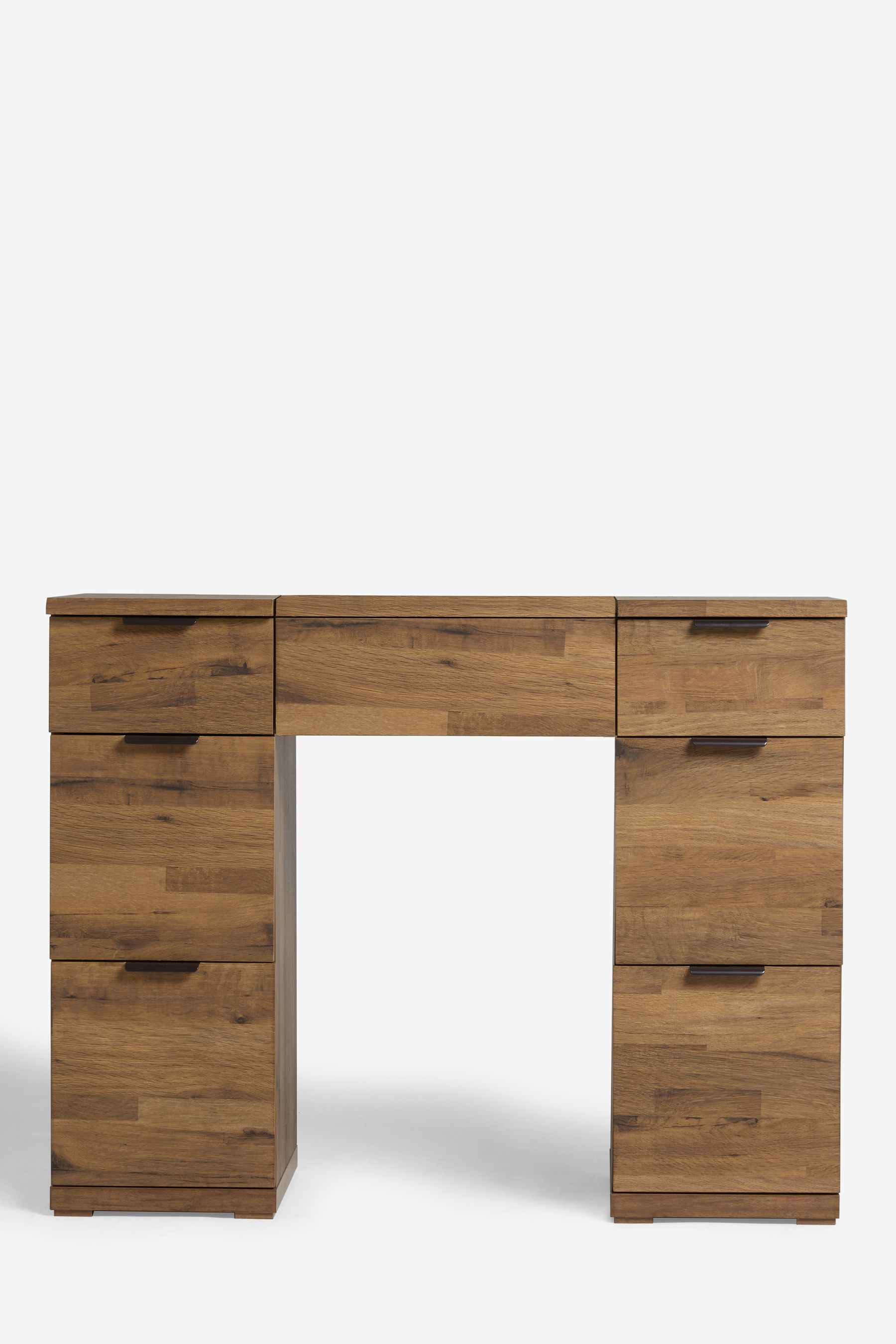 Buy Dark Bronx Oak Effect Storage Console Dressing Table from the Next ...