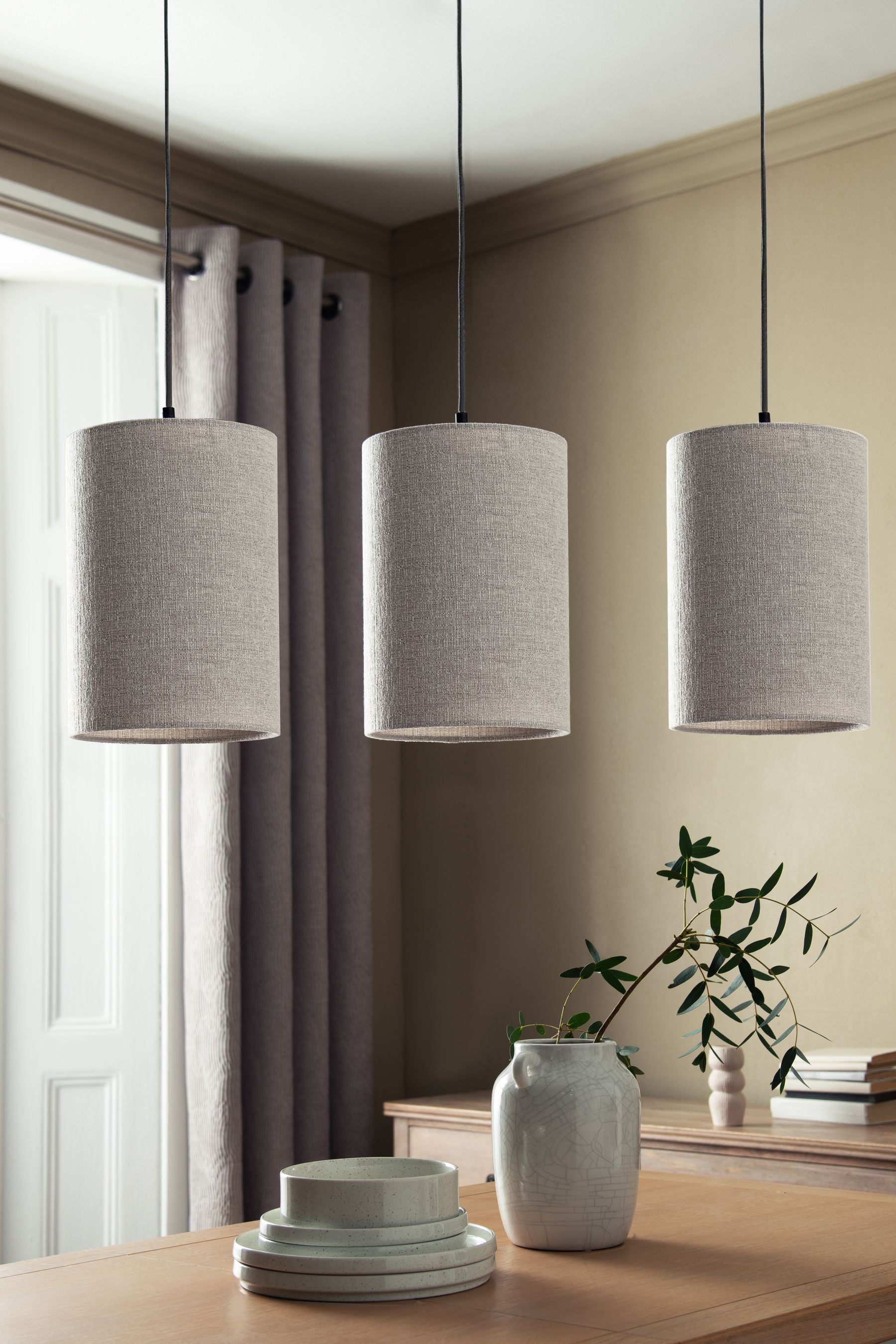 Buy Cylindrical Tweedy Plain Light Shade from the Next UK online shop