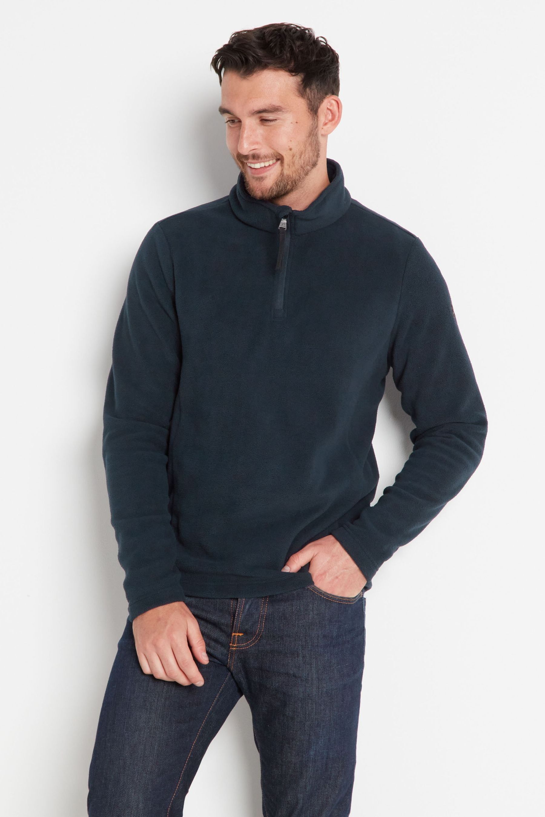 Buy Tog 24 Blue Revive Zip Neck Fleece from the Next UK online shop