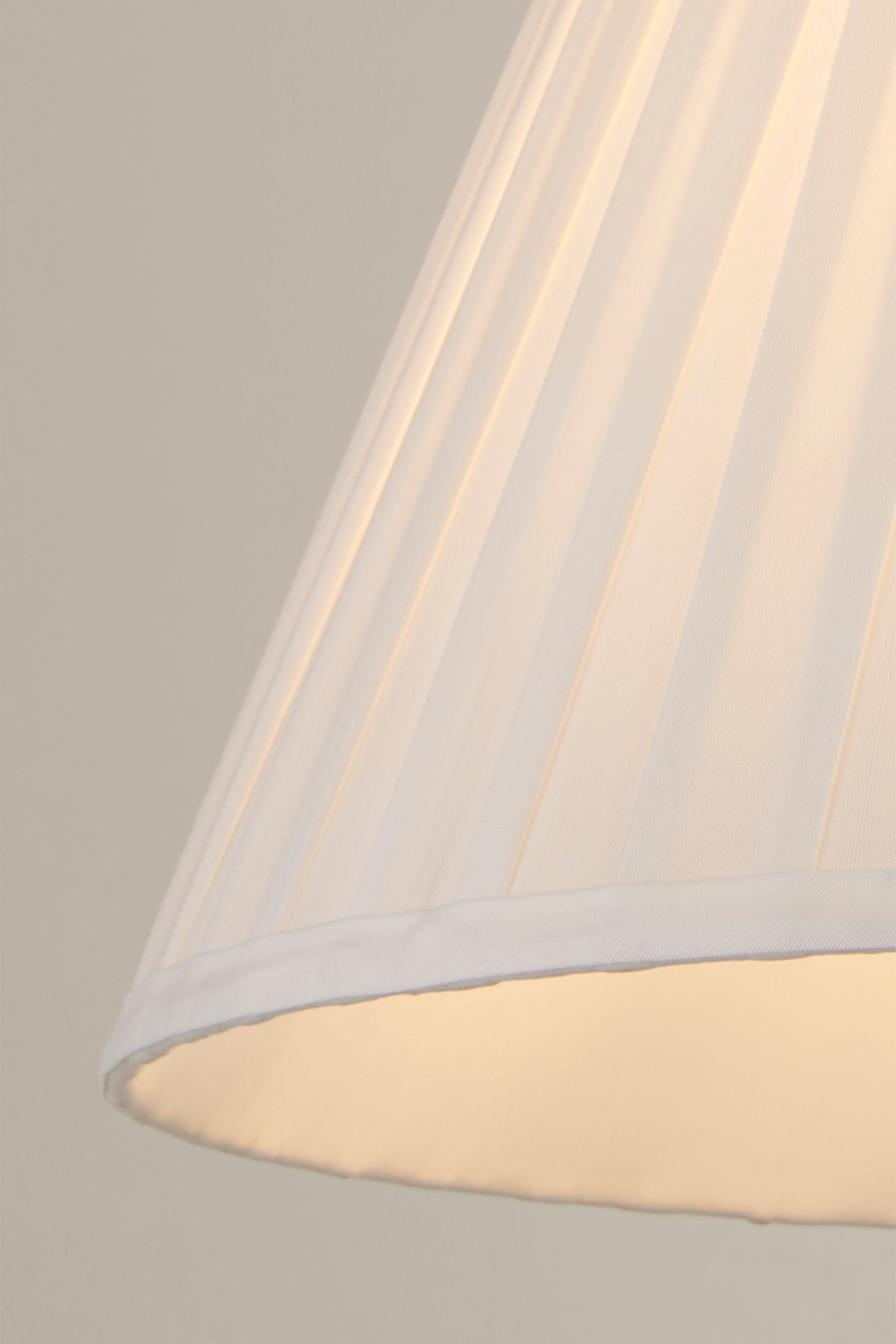 Buy Searchlight White Belle Pleated Lamp Shade from the Next UK online shop