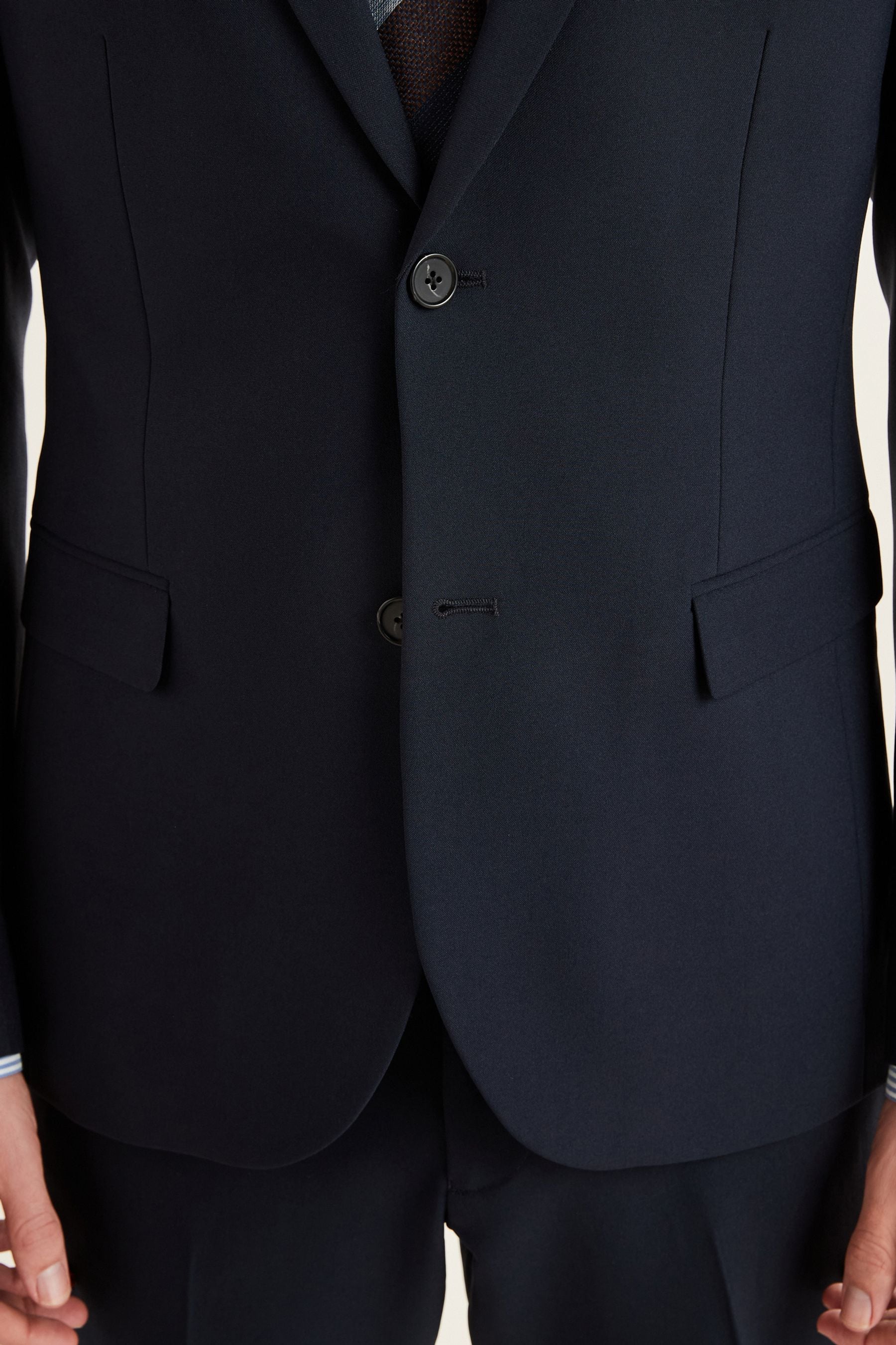 Buy Navy Regular Fit Essential Suit Jacket from the Next UK online shop
