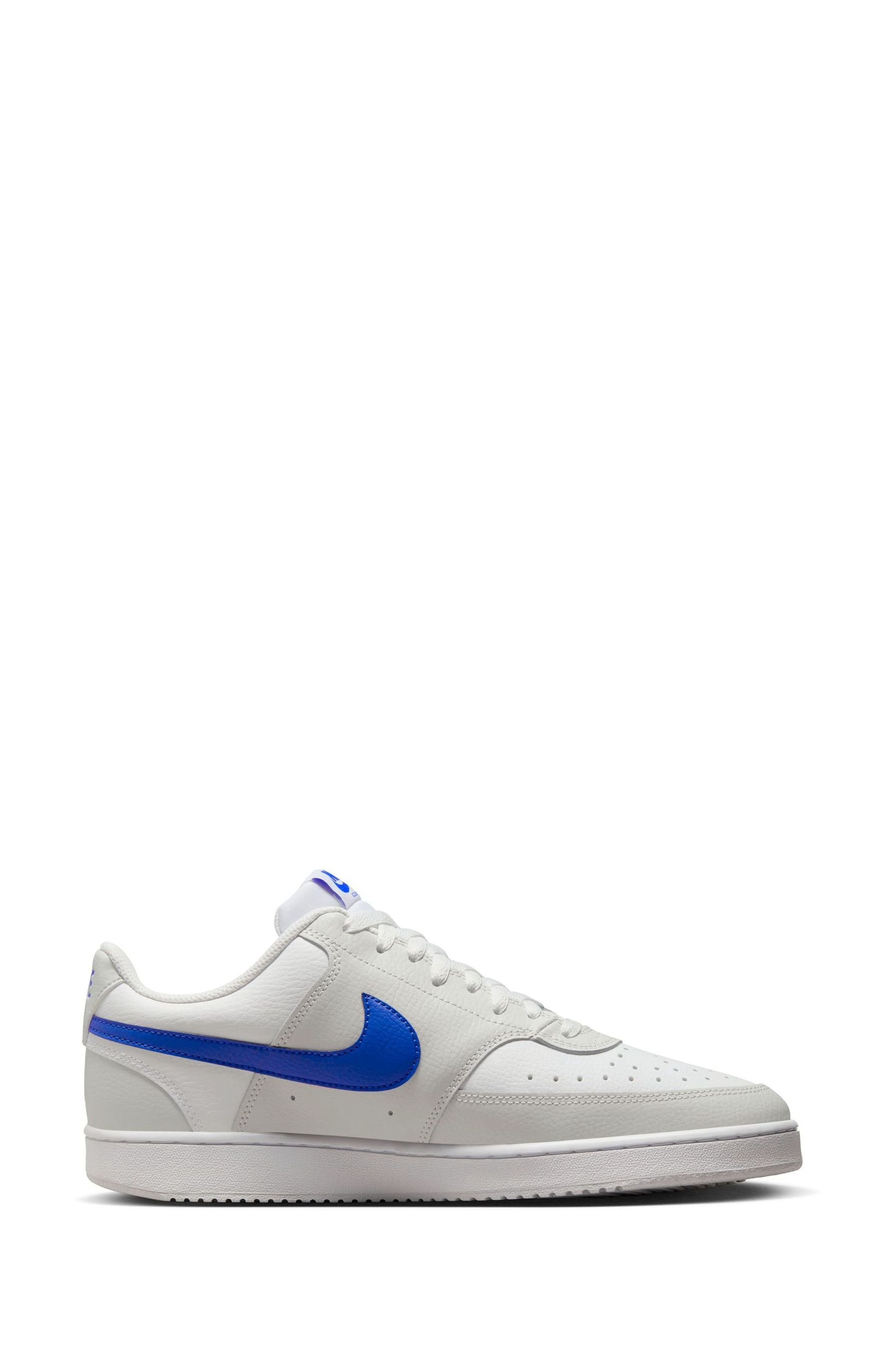 Buy Nike Grey/Blue Court Vision Low Trainers from the Next UK online shop