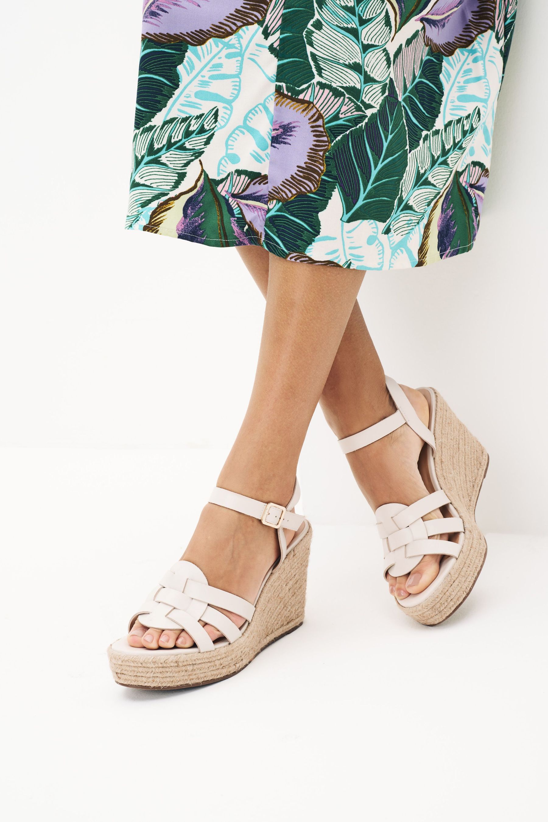 Buy Signature Leather Interlock Wedges from Next Ireland