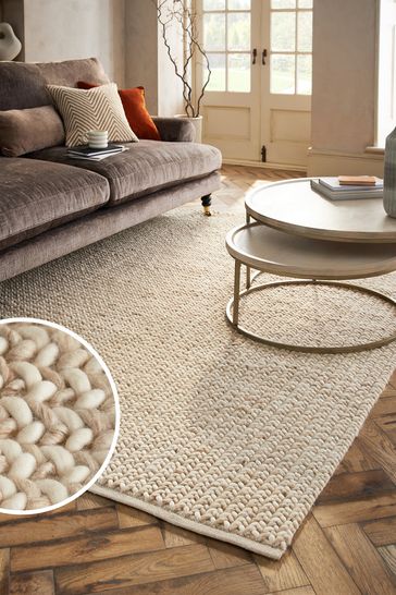Buy Natural Knit Effect Rug from the Next UK online shop