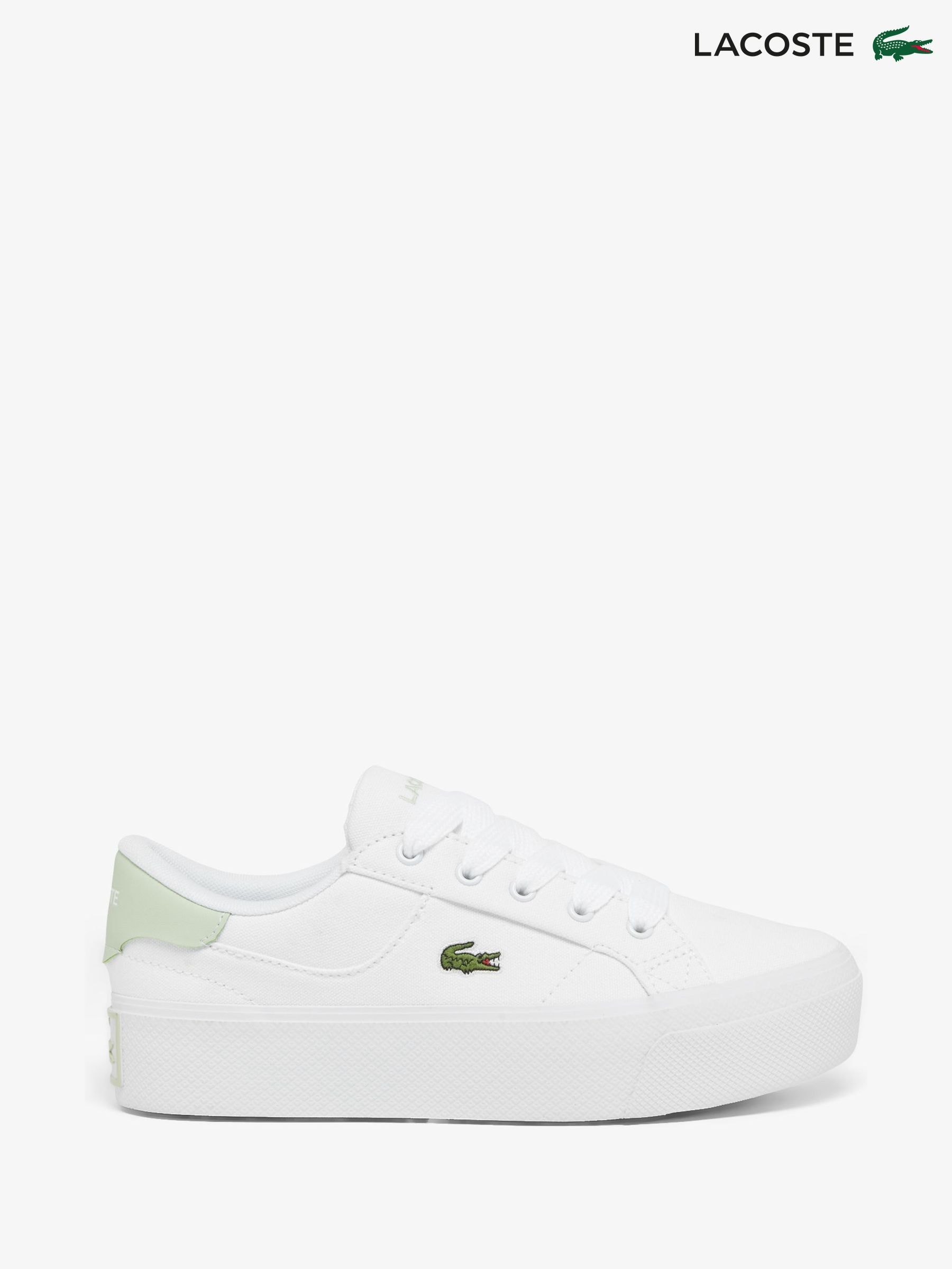 Lacoste ladies white trainers store