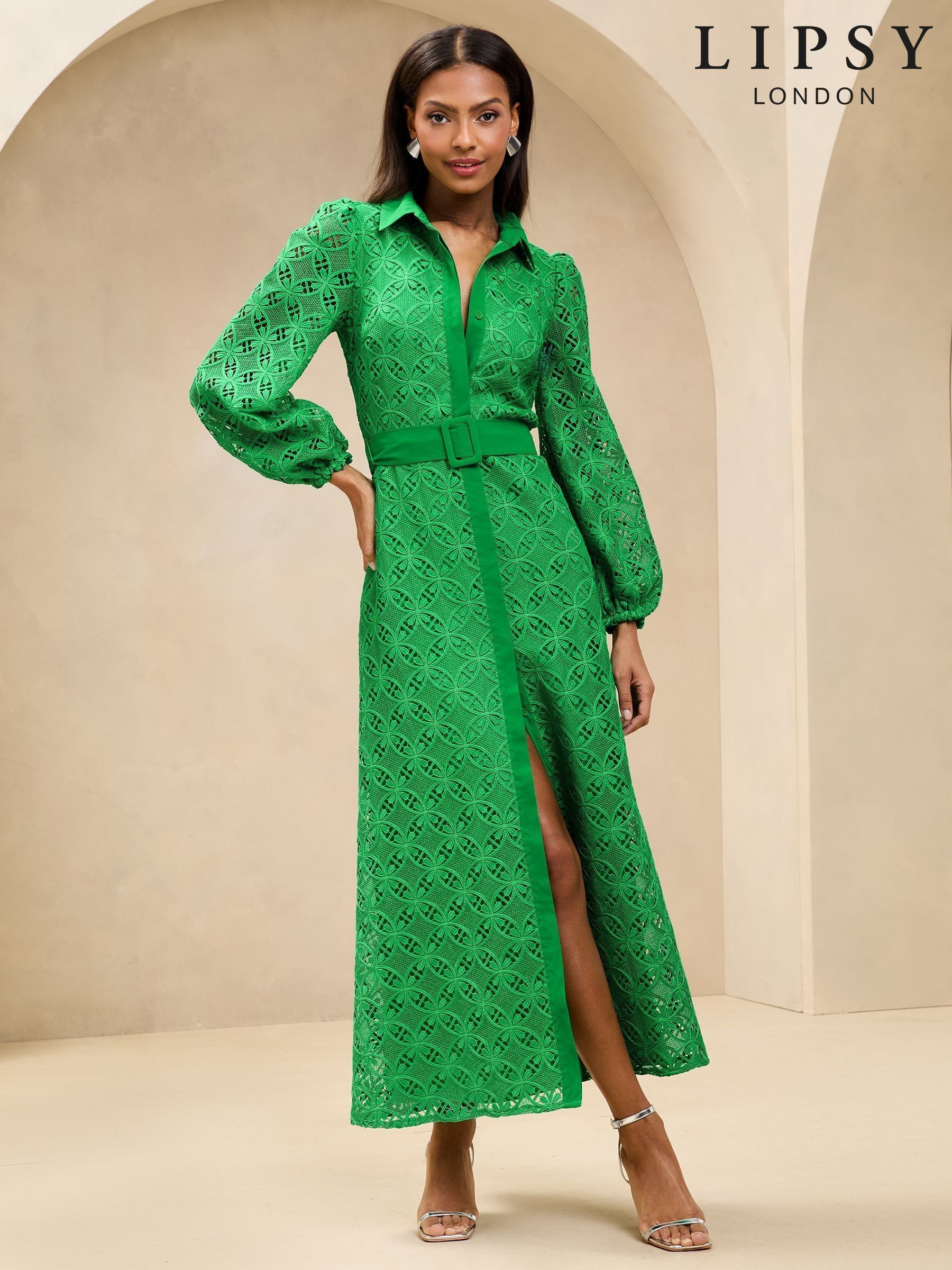 Buy Women s Green Lipsy Maxi Dresses Online Next UK