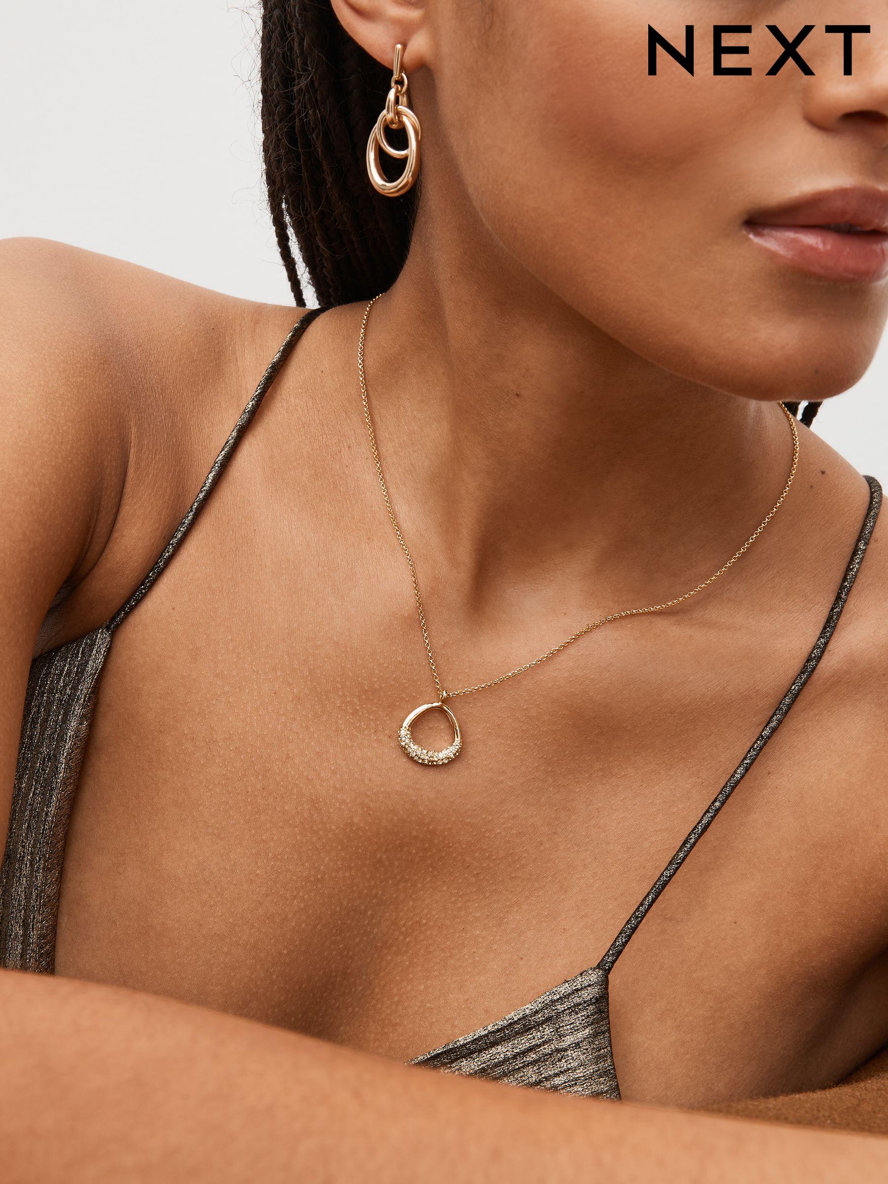Women s Gold Necklaces Next UK