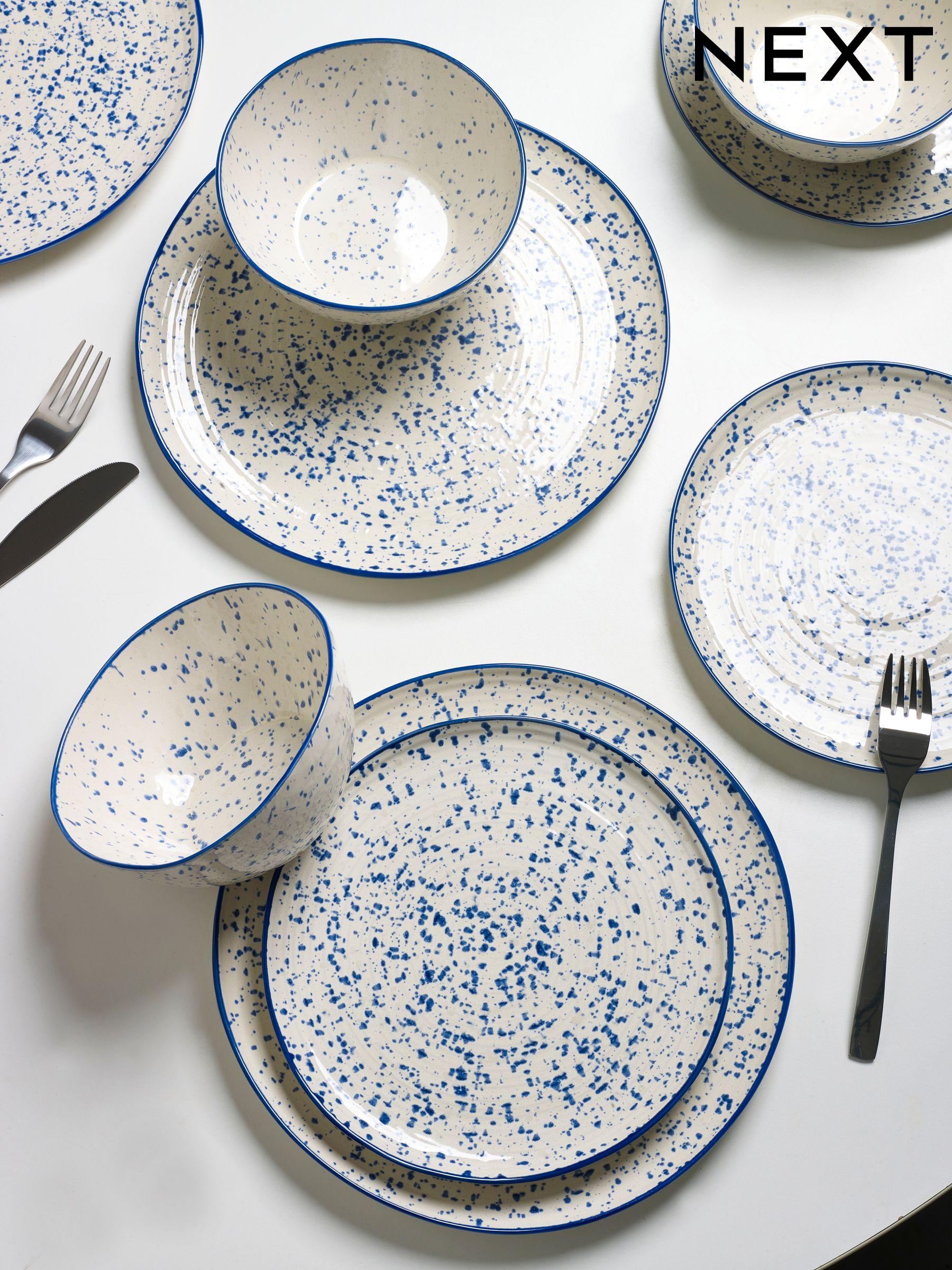 Blue dinnerware sets clearance store