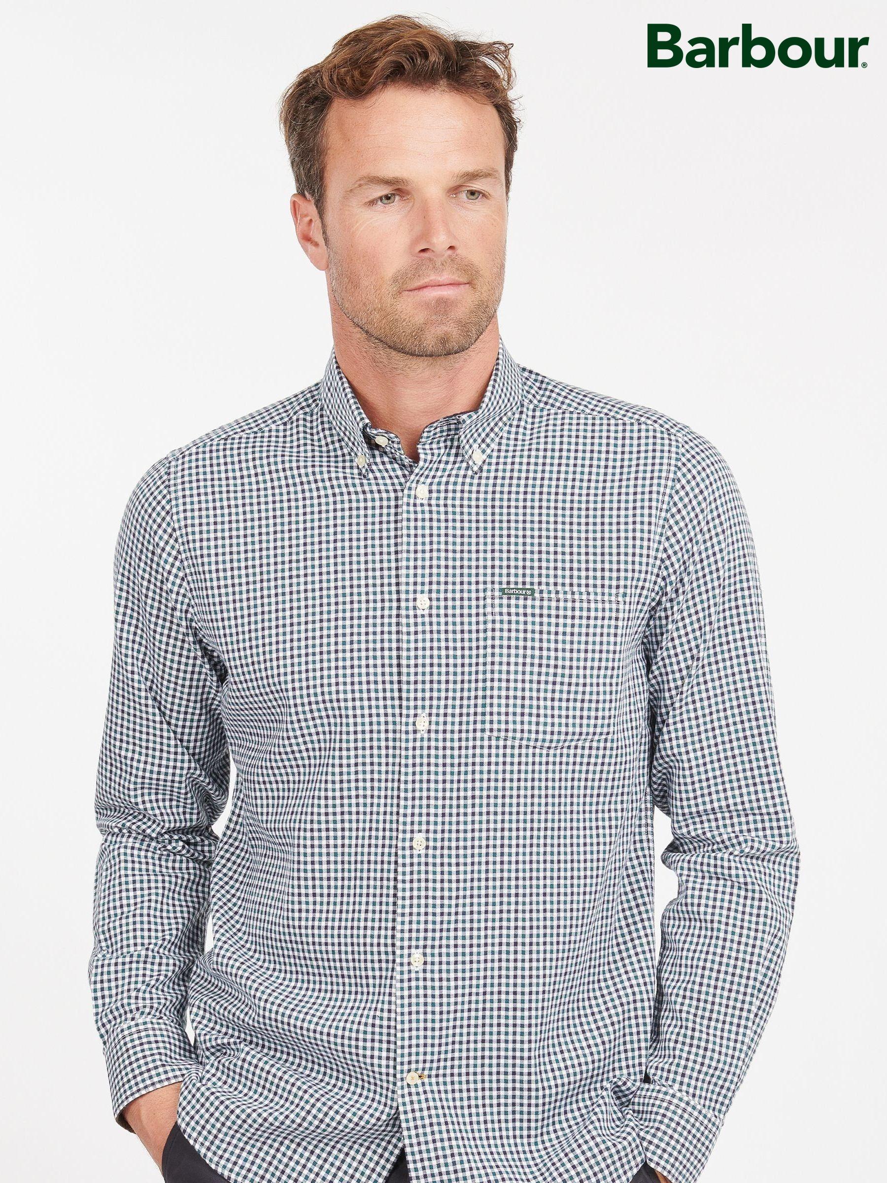 Mens barbour shirt sale store