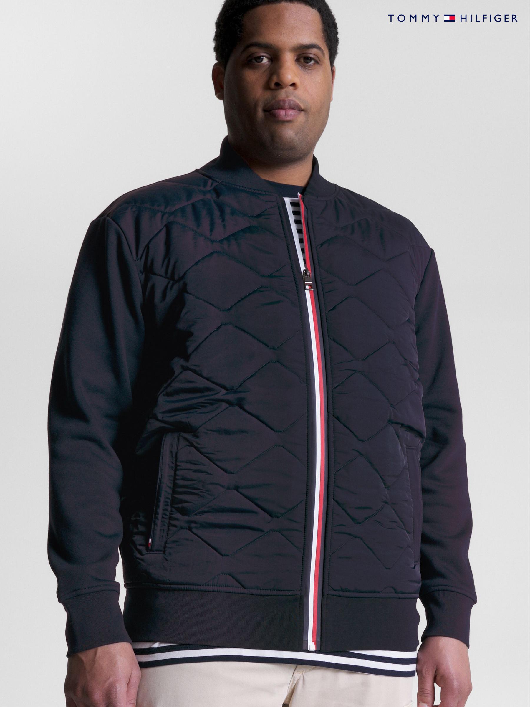 Tommy Hilfiger Blue Quilted Stripe Short Jackets Next Luxembourg