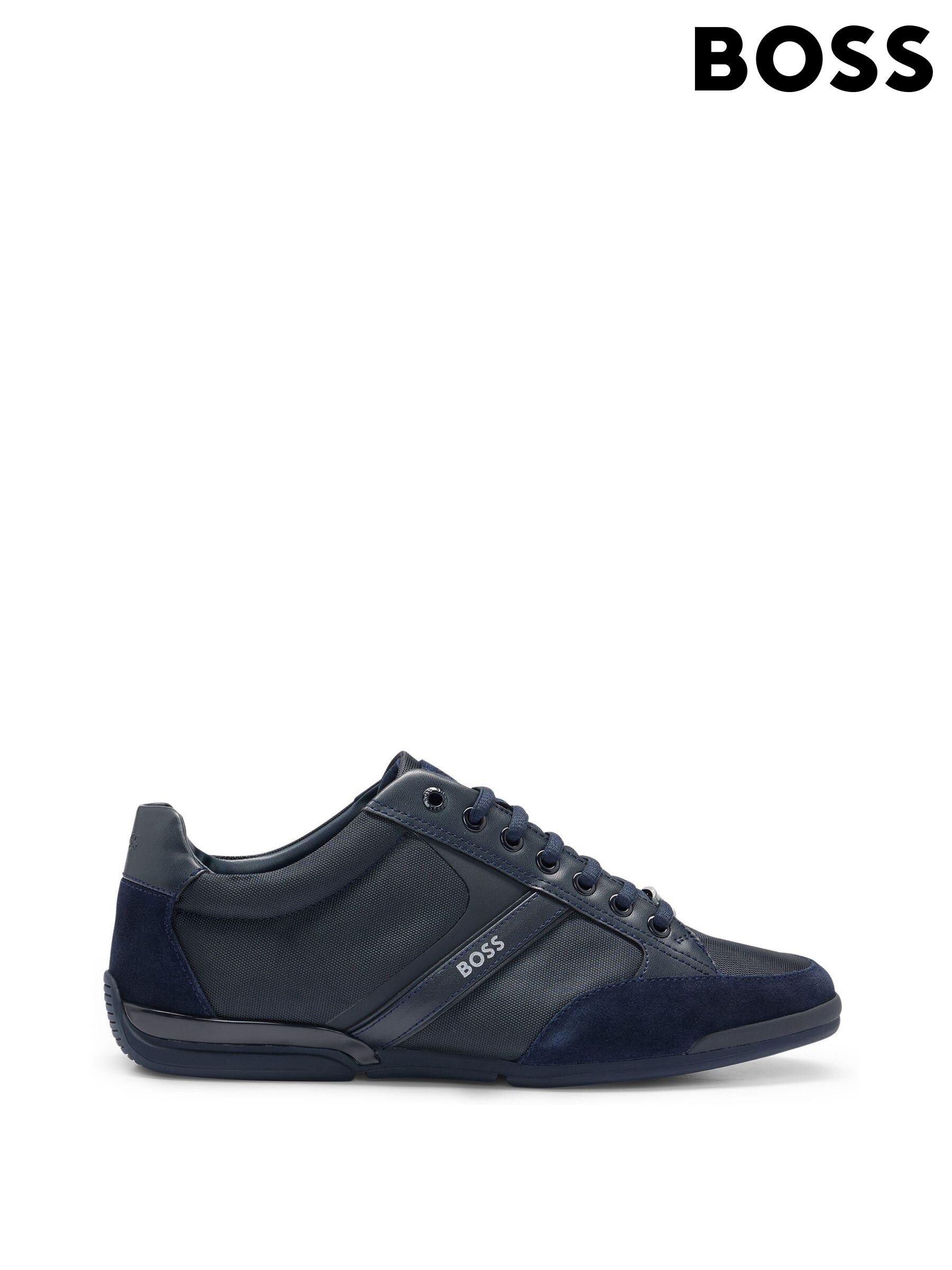 Hugo boss saturn leather trainers store