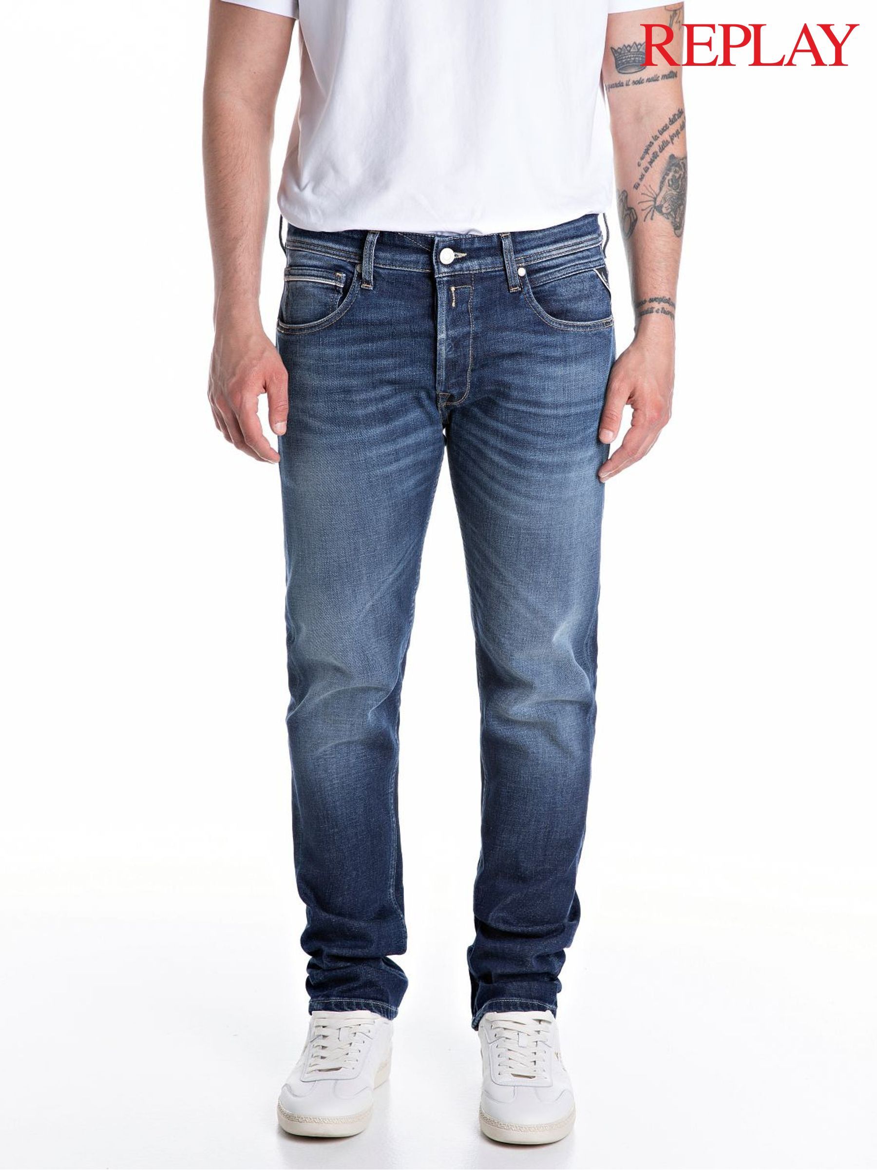 Men s Replay Jeans Anbass Jondrill Grover Jeans Next