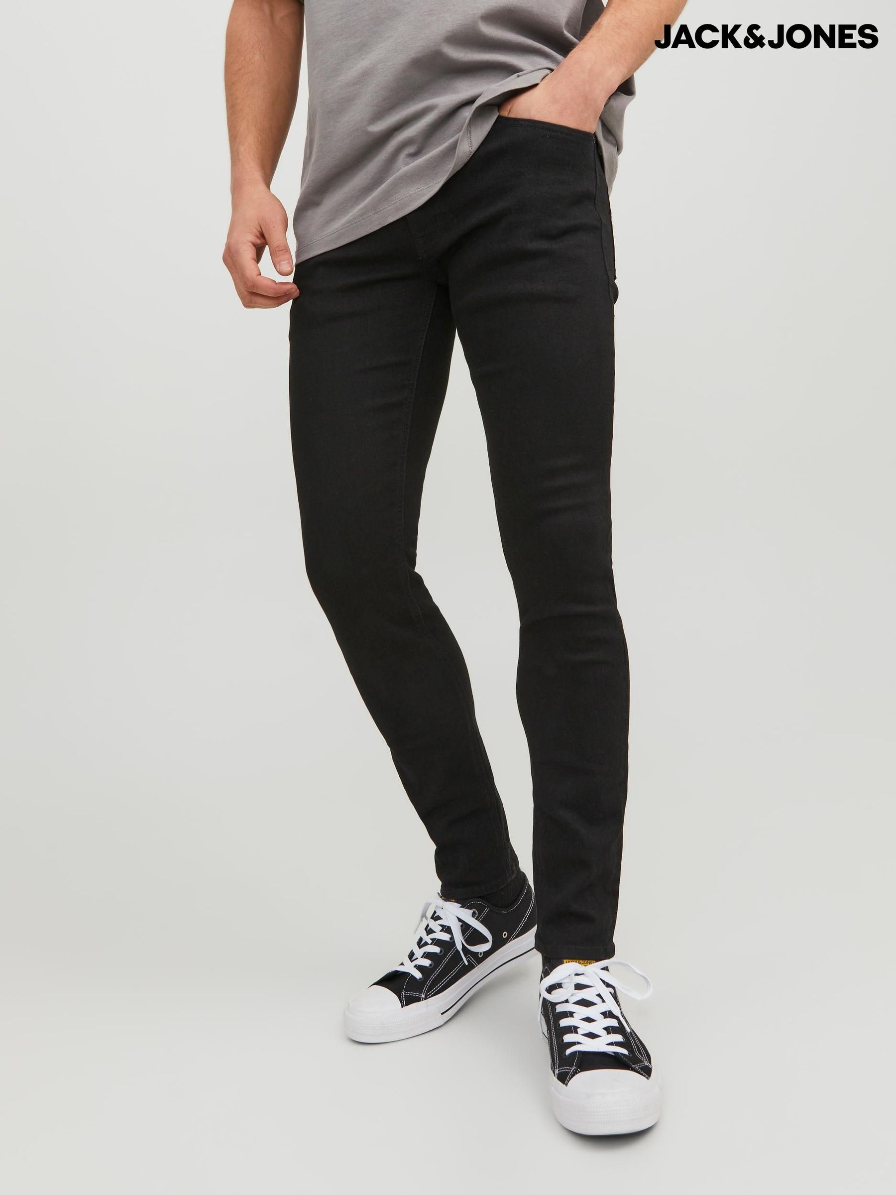 Men s Black Skinny Denim Jeans Next Japan