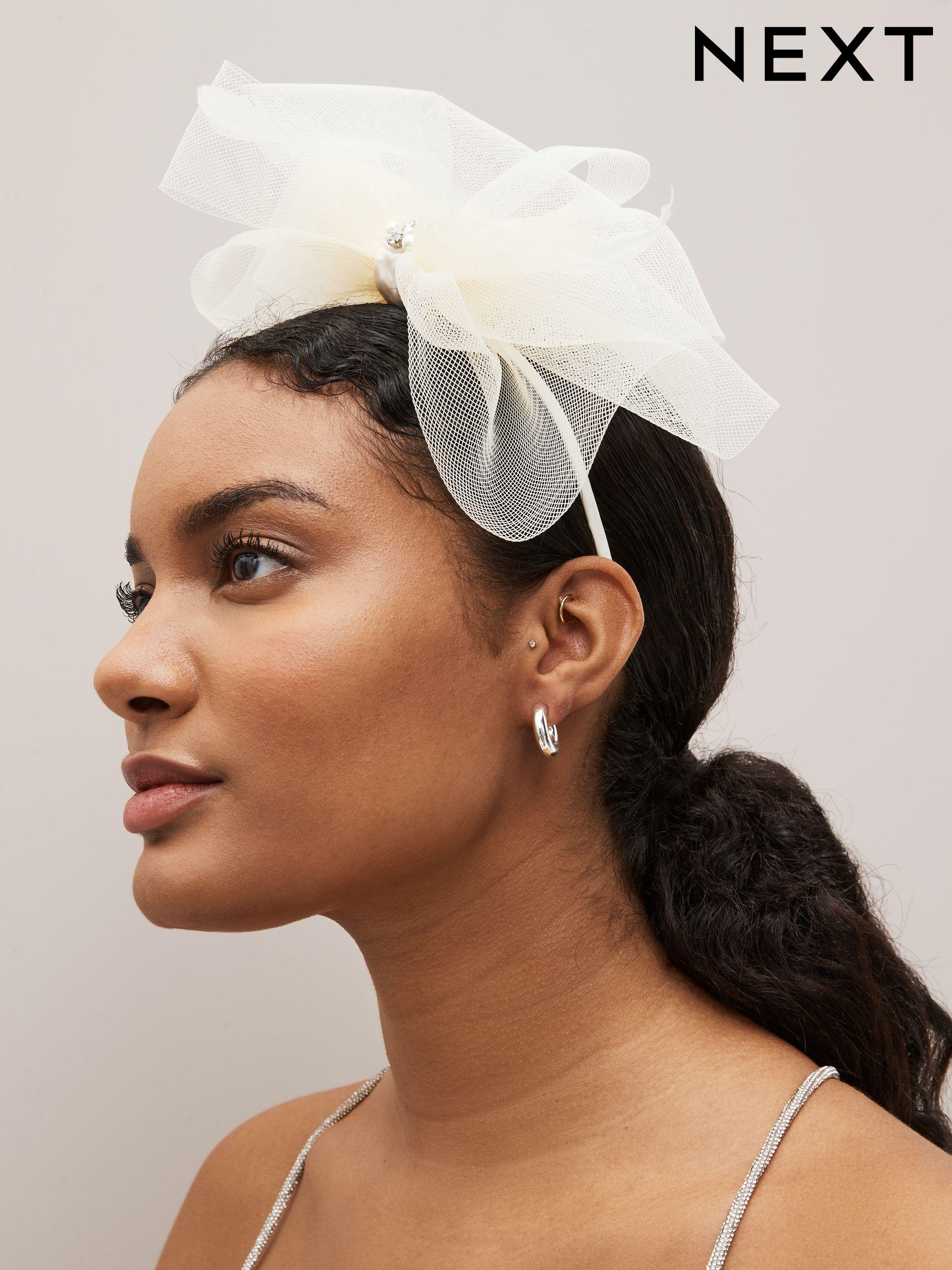 Cream fascinators for weddings store