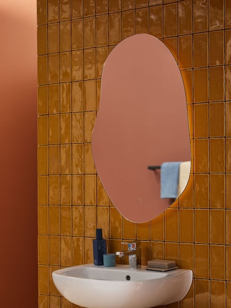 Cormac LED Lit Mirror in Silver (260411) | £245