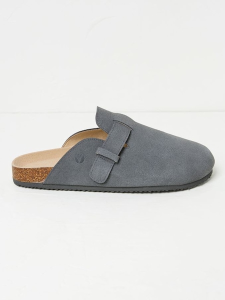George Charcoal Grey House Shoe (AB6821) | £39.50
