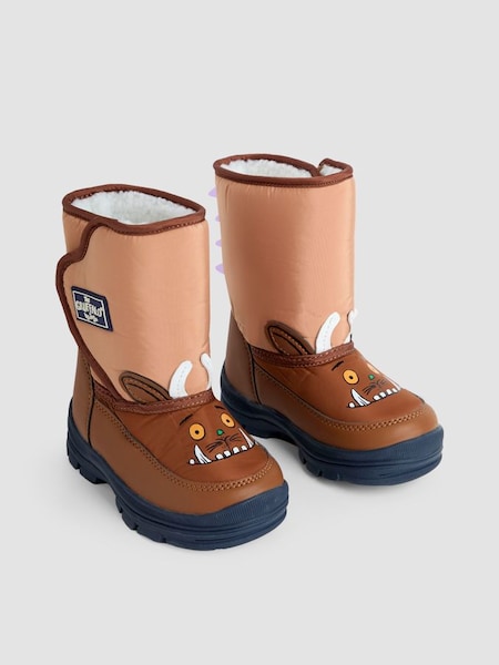 Brown Gruffalo Snow Boots (E02553) | £29 - £32