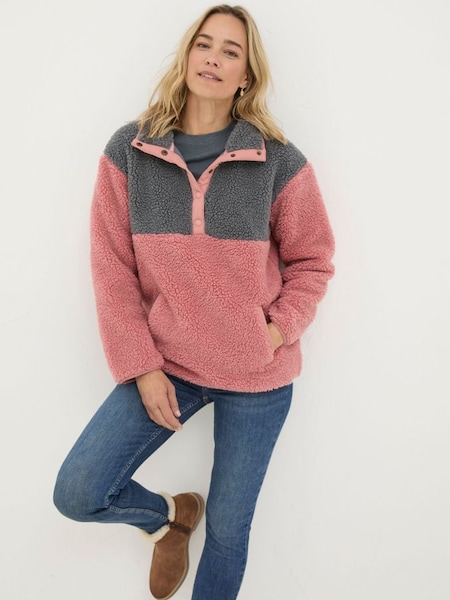 Multi Colourblock Half Neck Fleece (E14553) | £40