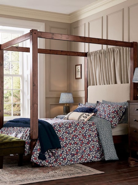 Blue 100% Cotton Bedding Set (E60113) | £65 - £105