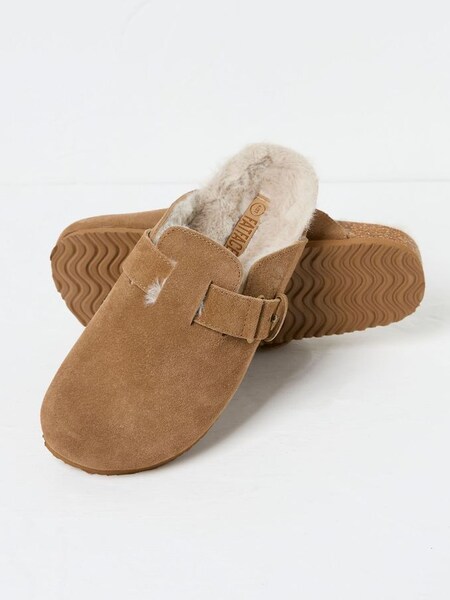 Elsie Brown Outdoor Slippers (E70451) | £42.50